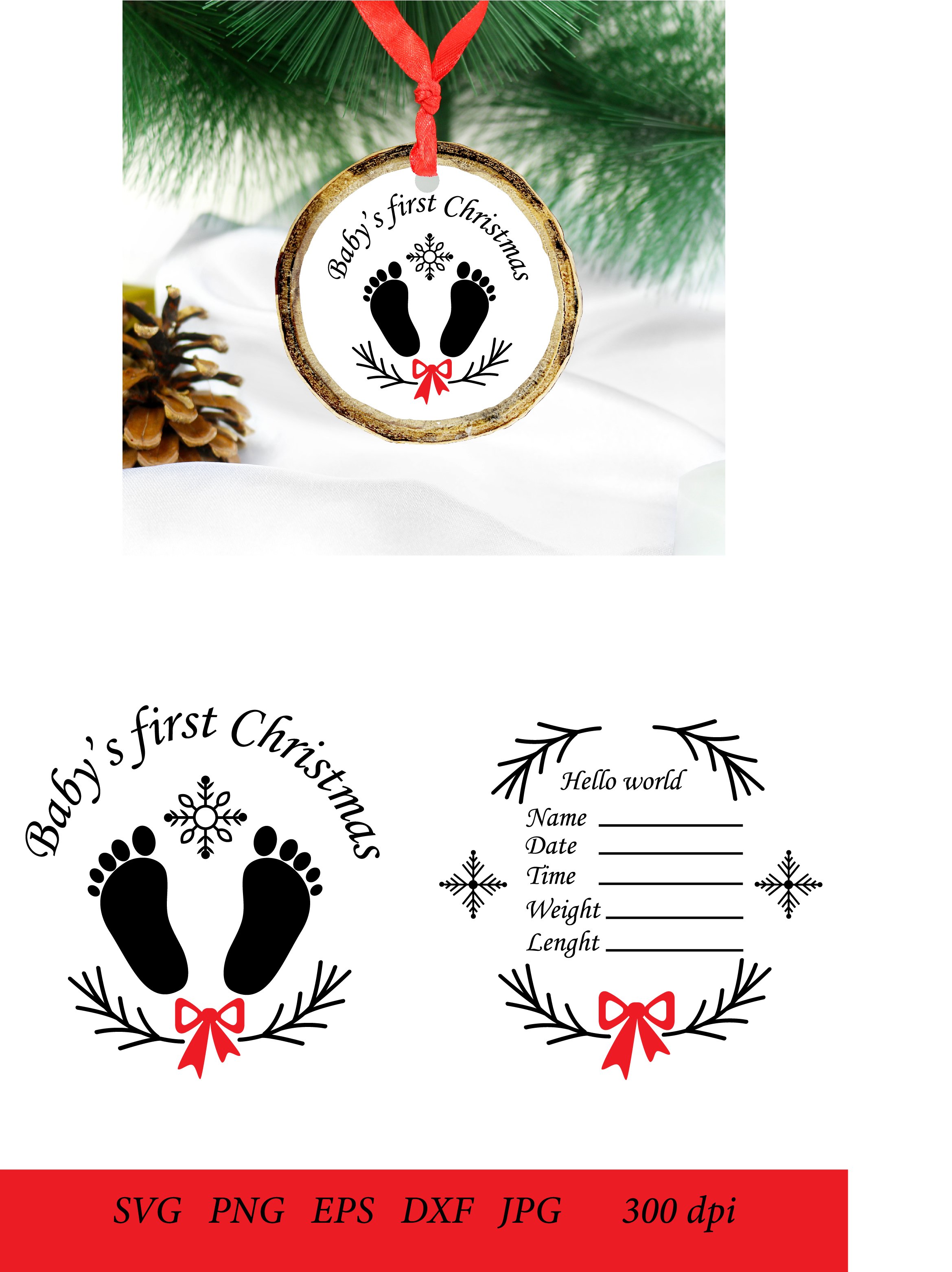 Babys First Christmas SVG. Babys 1st Christmas.Baby Sign SVG