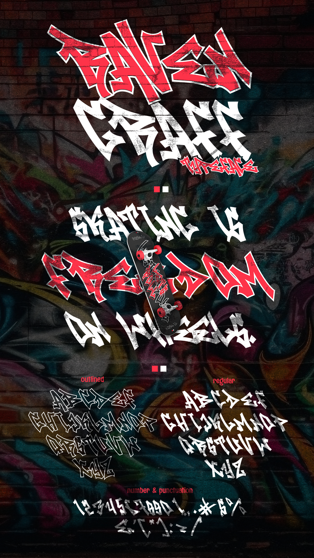 Raven Graff - Outlined Monoline Graffiti Font (6329922)