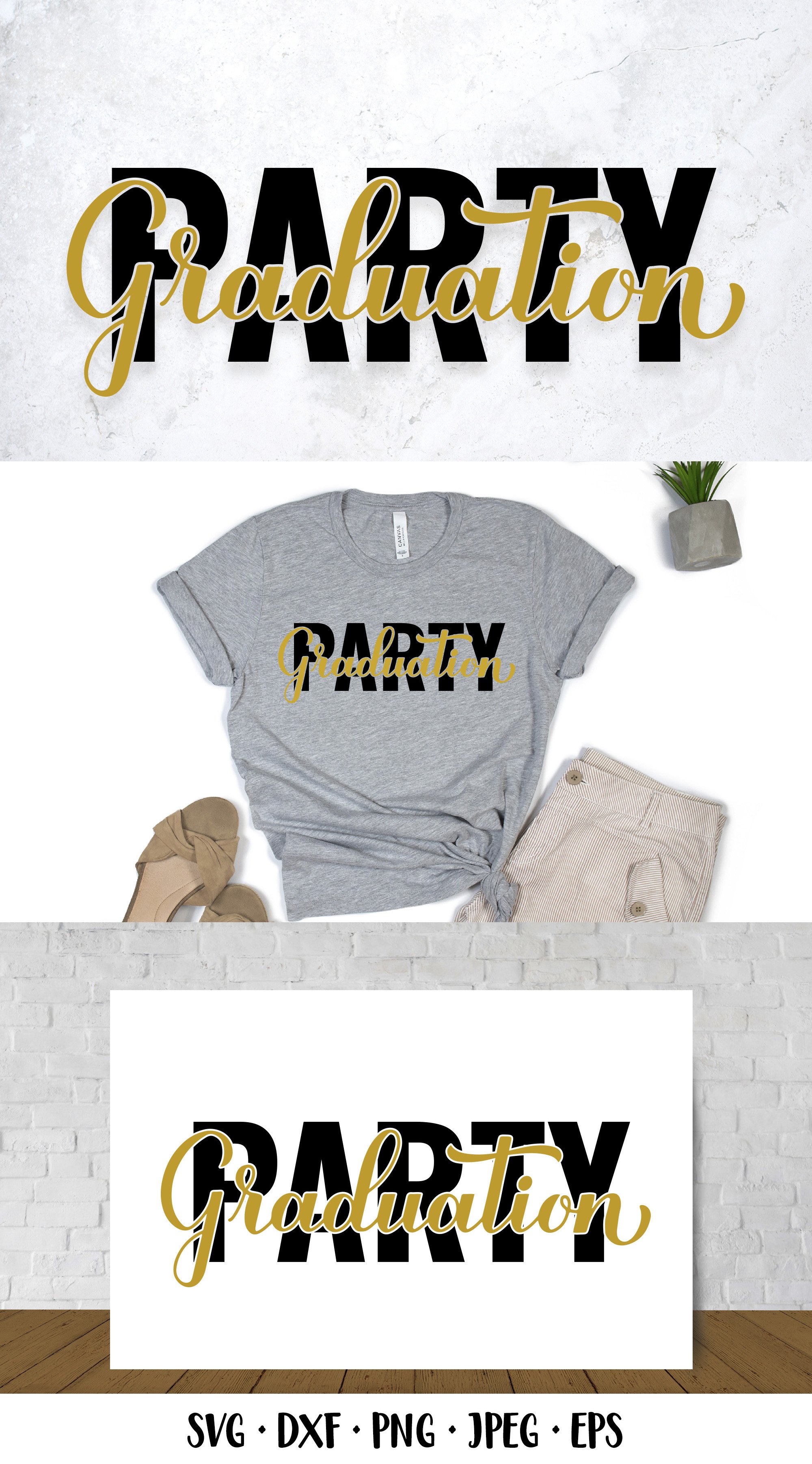 Graduation Party SVG. Grad celebration decorations