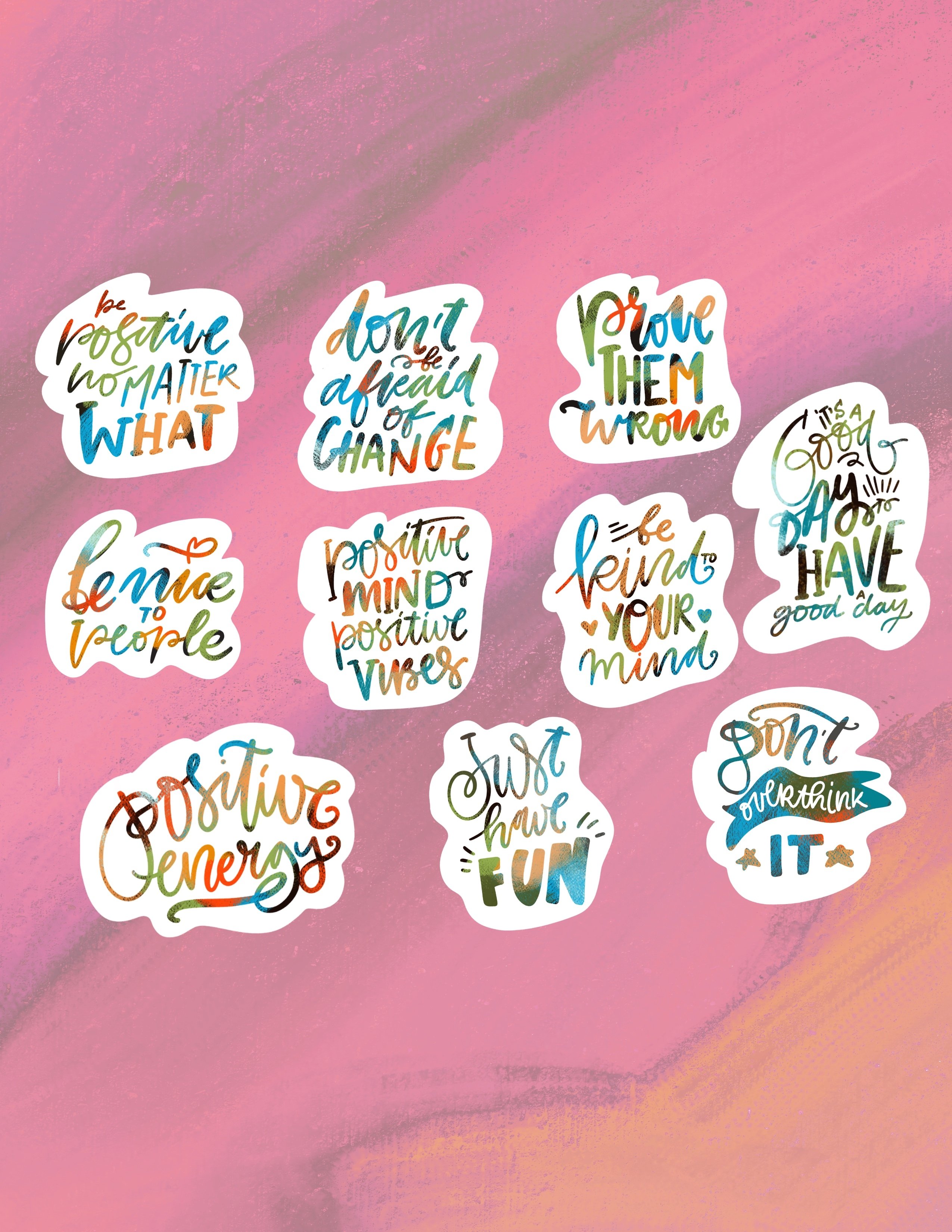 positive stickers bundle vol.2