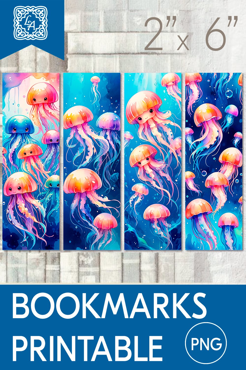 Jellyfish Printable Bookmark