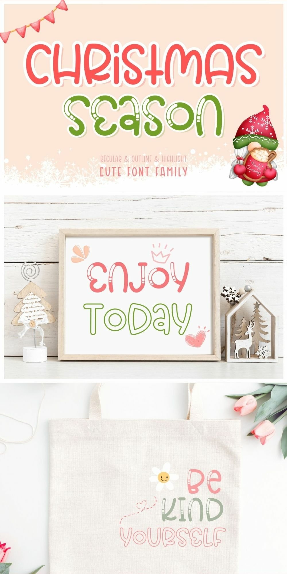Christmas Season - Handwritten Font Trio