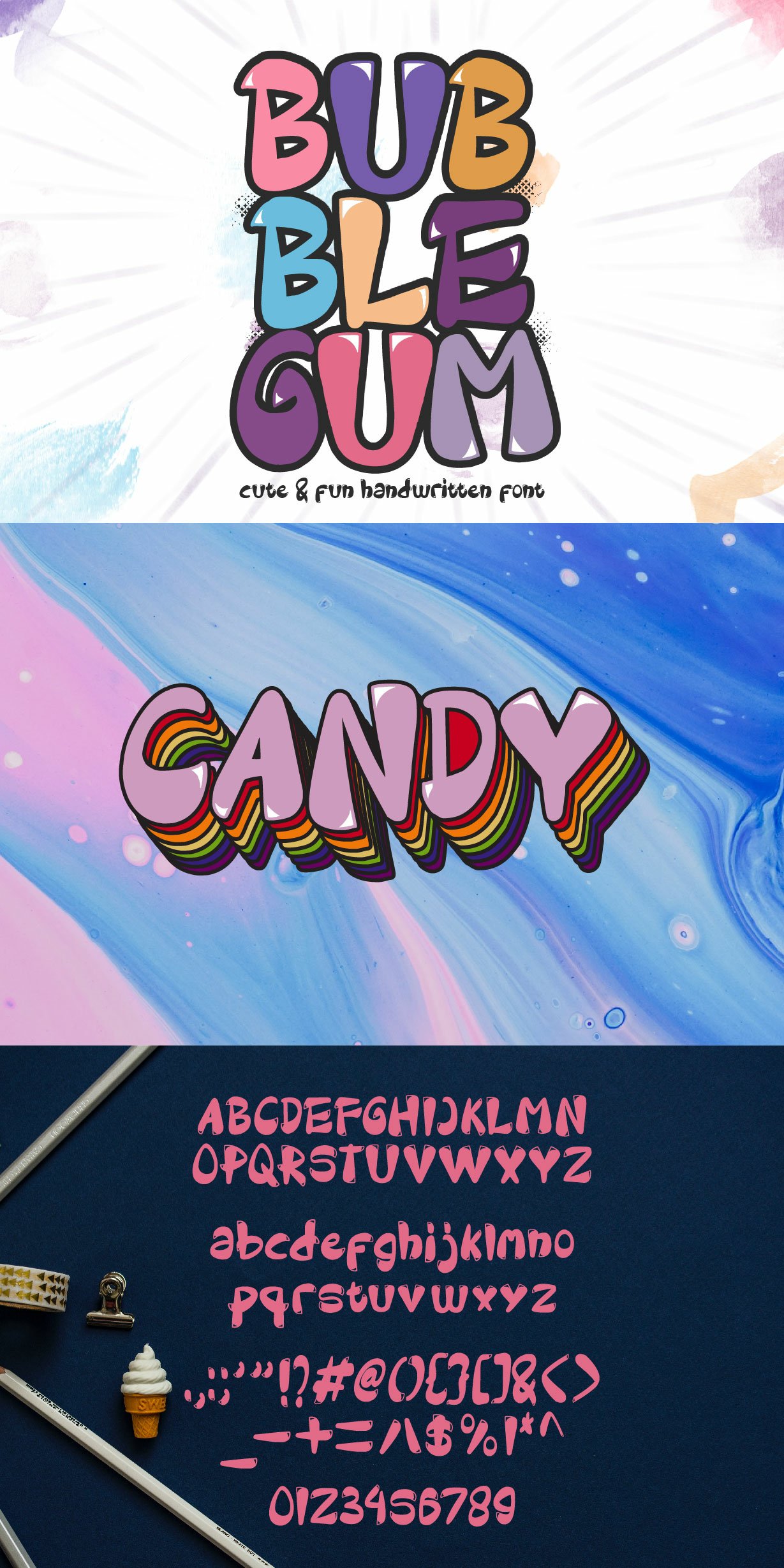 bubblegum - Handwritten kids