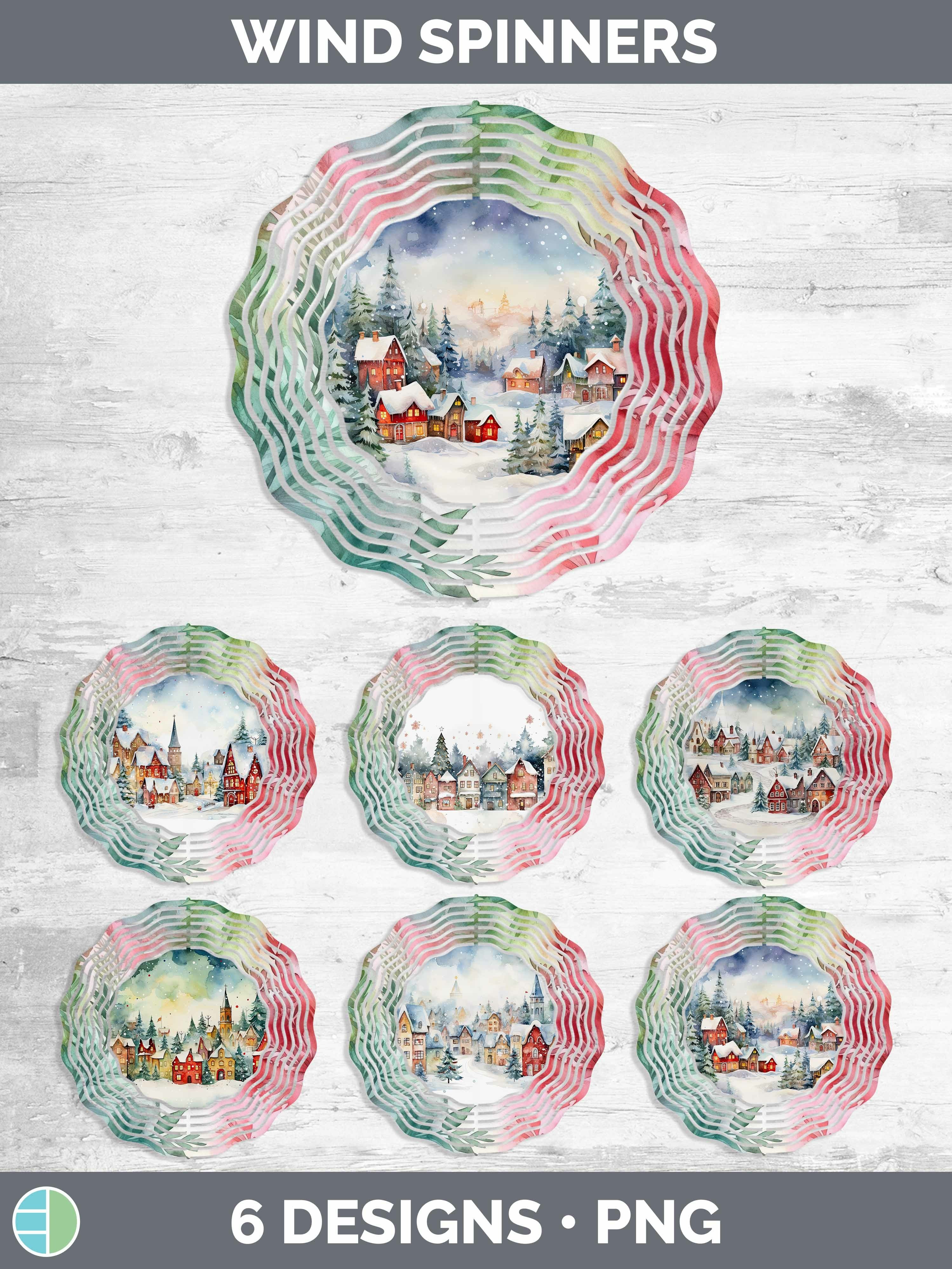Christmas Christmas Village Wind Spinner | Bundle Spinner De