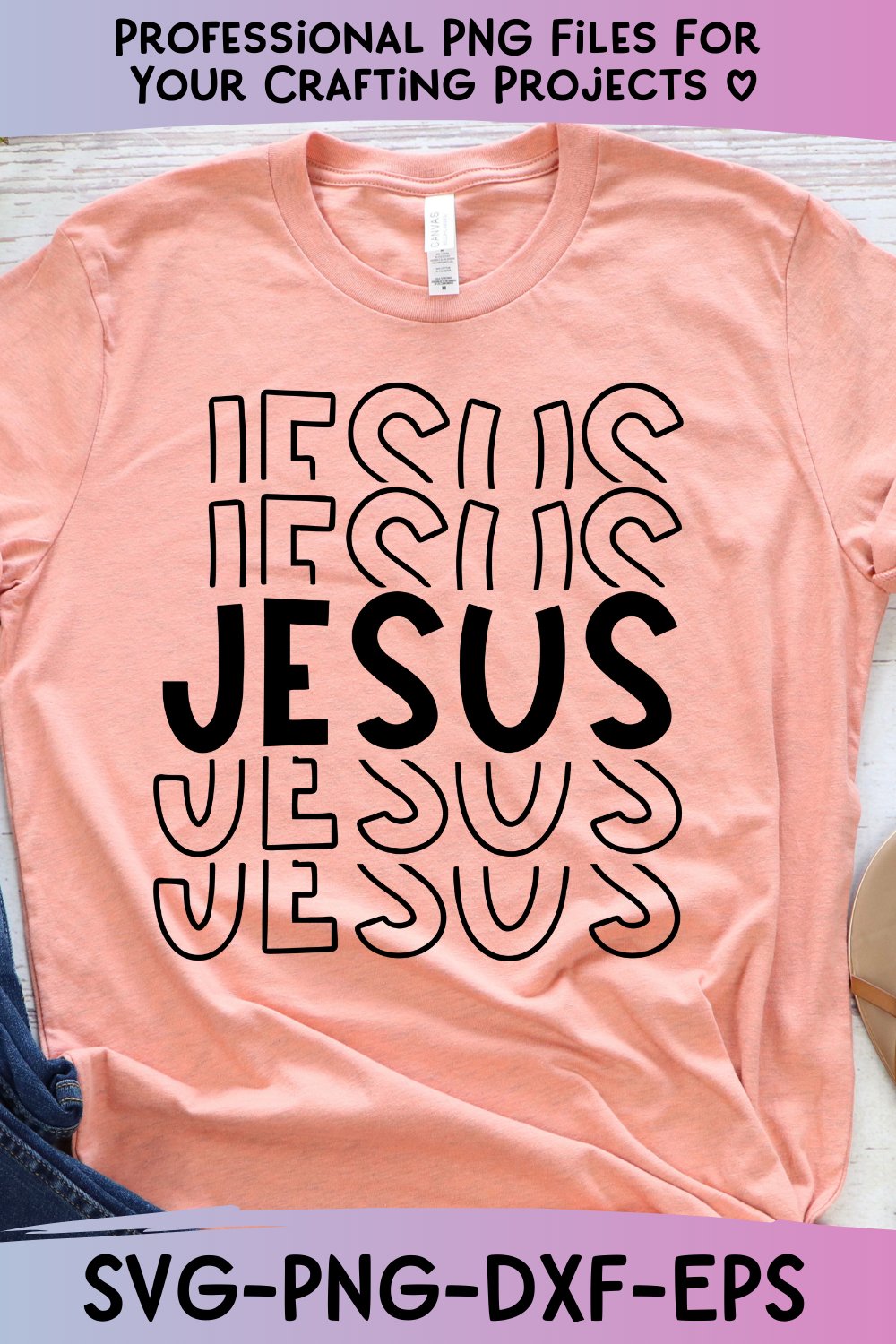 Jesus Mirrored Svg, Christian Shirt Design