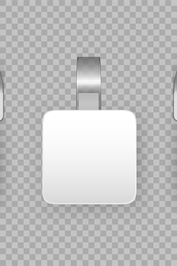 Supermarket advertising wobbler. Square paper sale tags. She