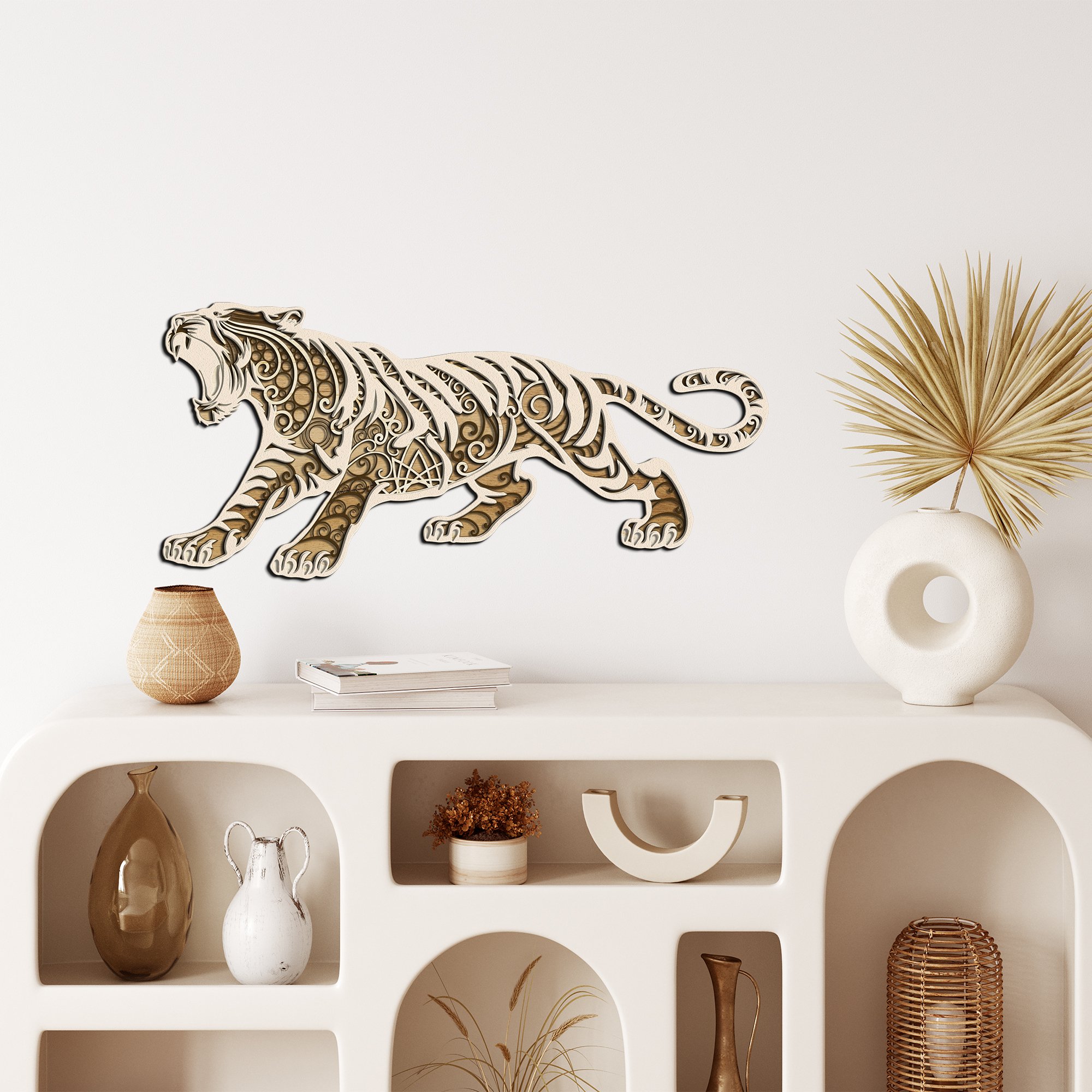 Multilayer Laser Cut Files Tiger for Laser Cut or Cricut