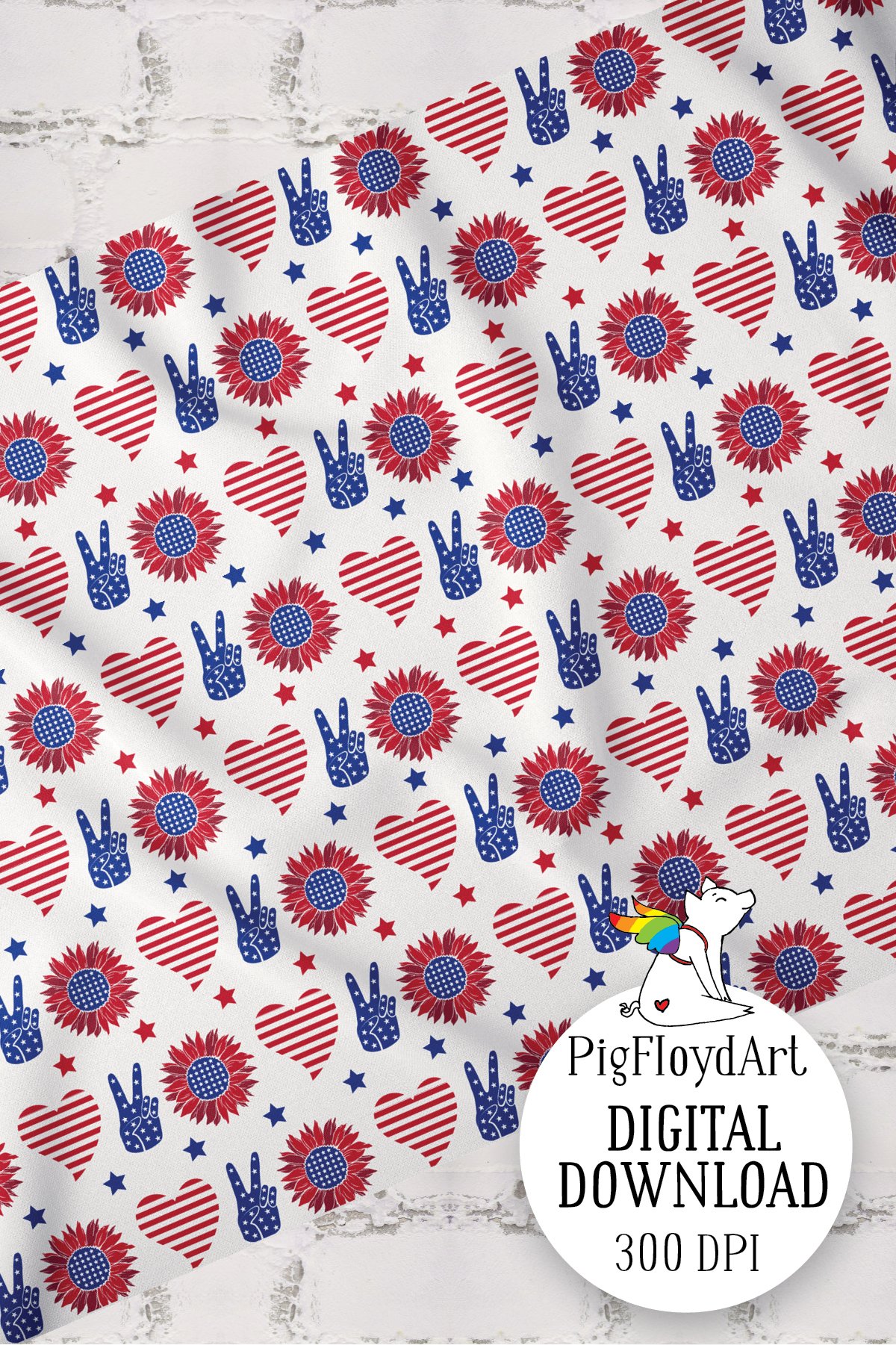 Patriotic - 4th of July - Seamless Pattern