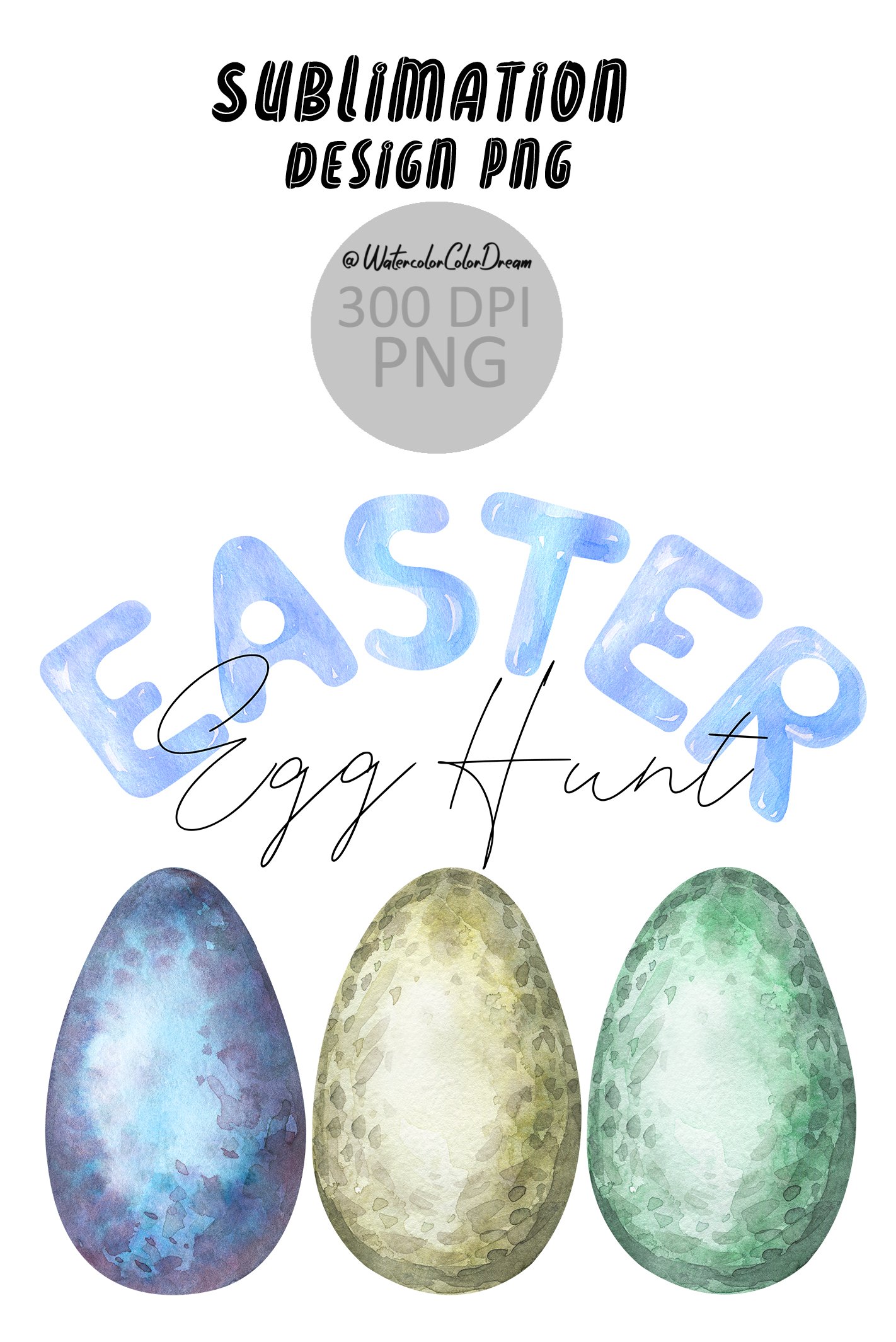 Easter Egg Hunt Sublimation design