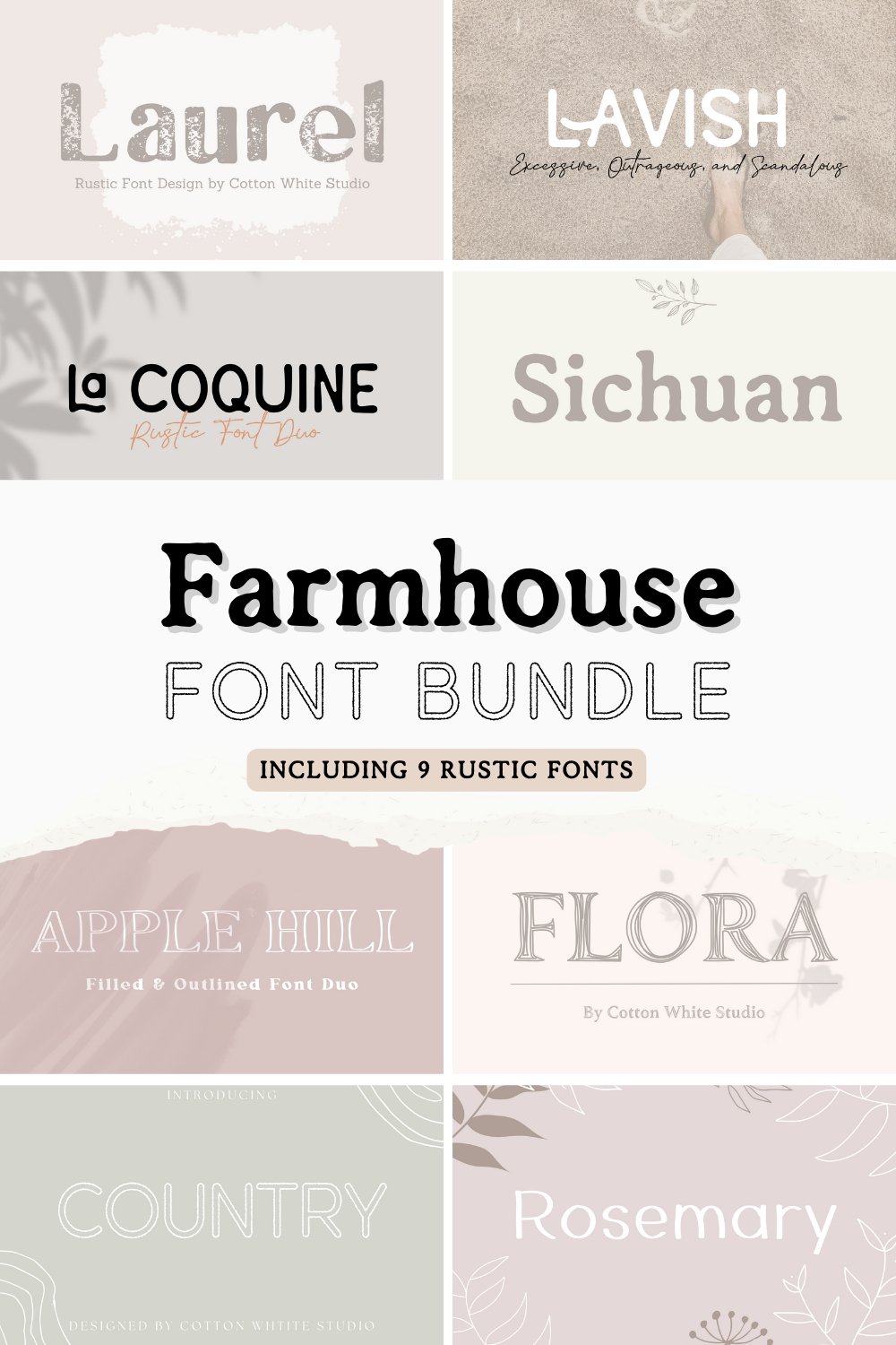 Farmhouse Font Bundle (2405053)