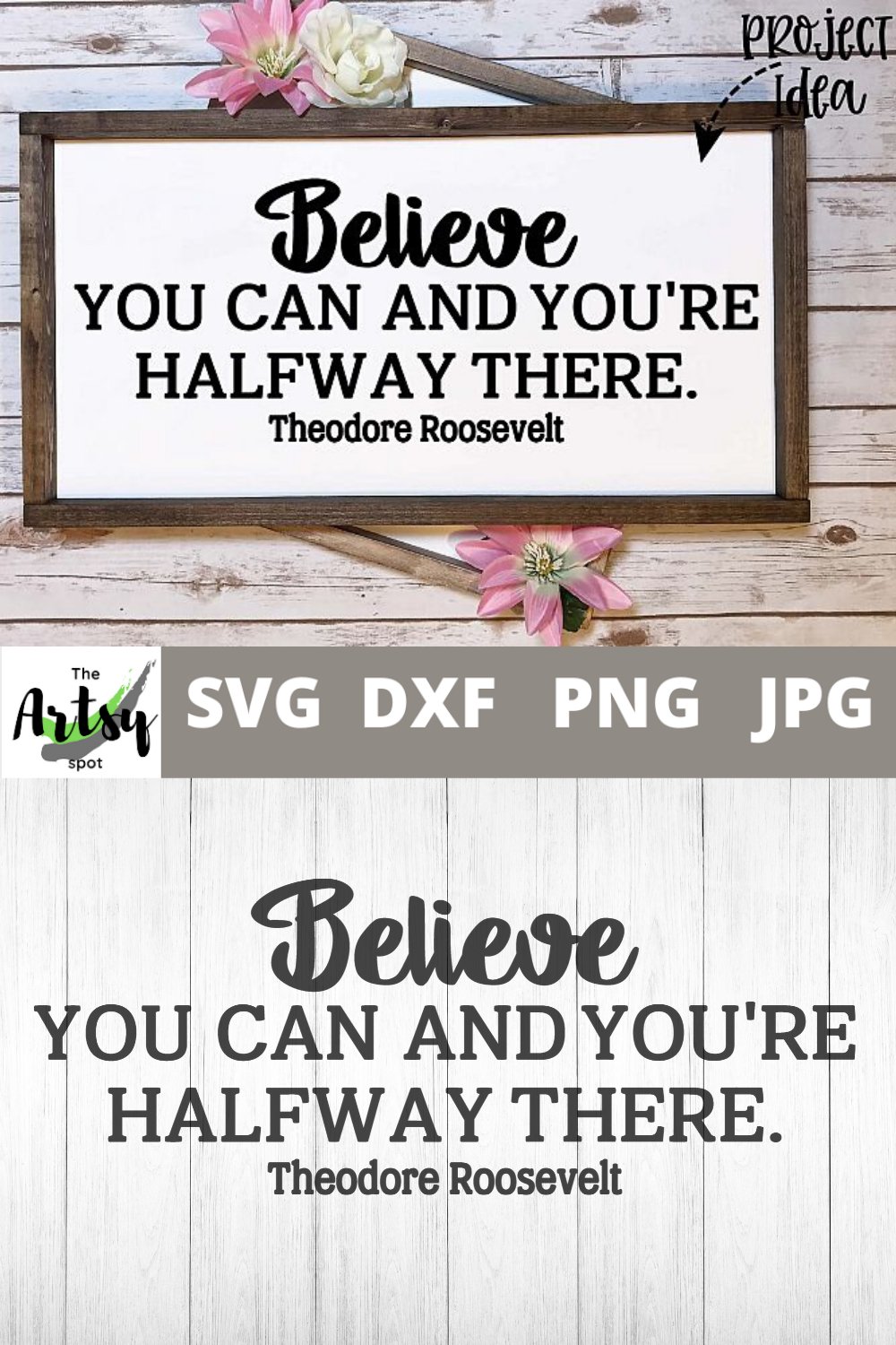 Believe You Can and You're Halfway There svg (357393)