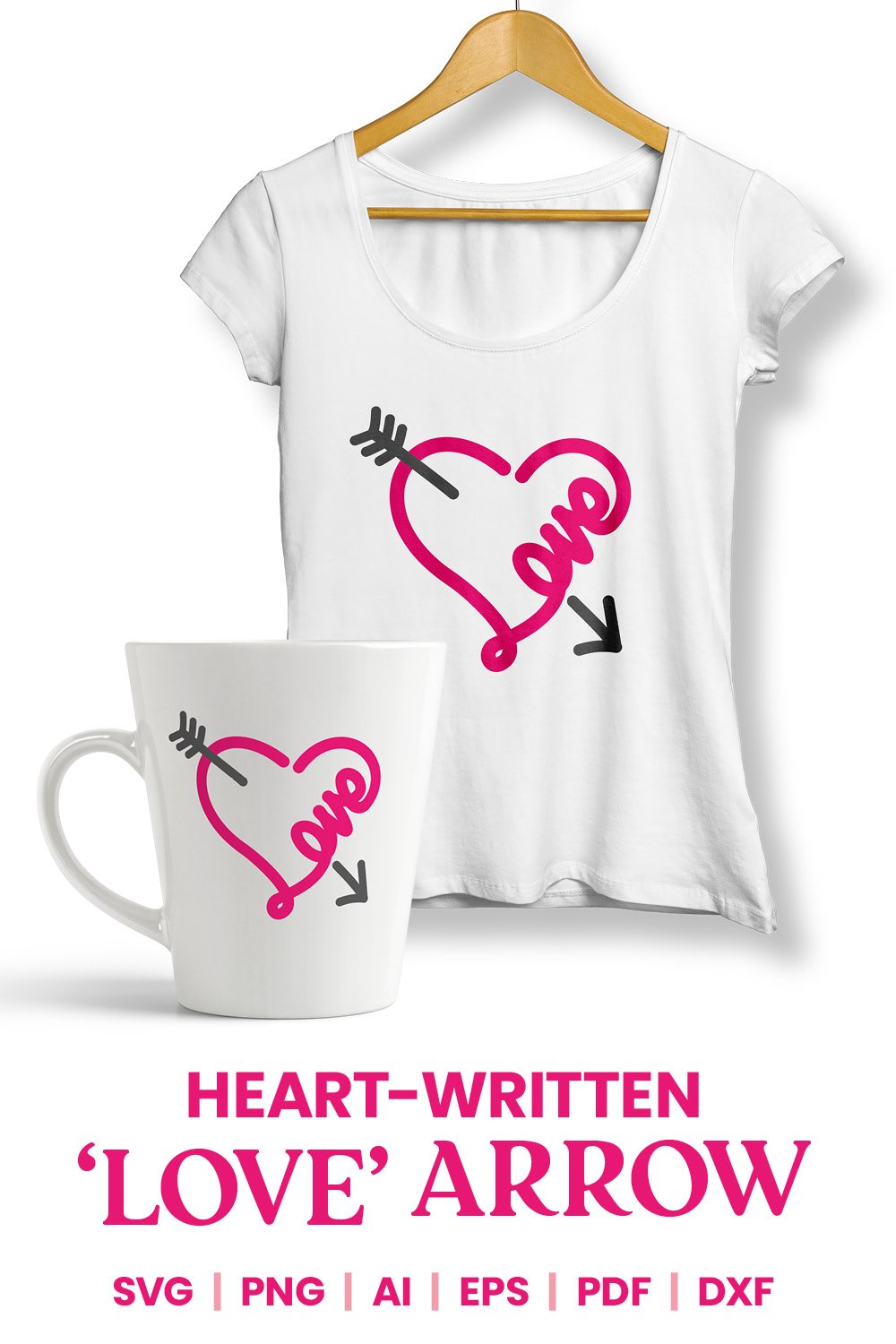 LOVE Arrow SVG Digital Cut File