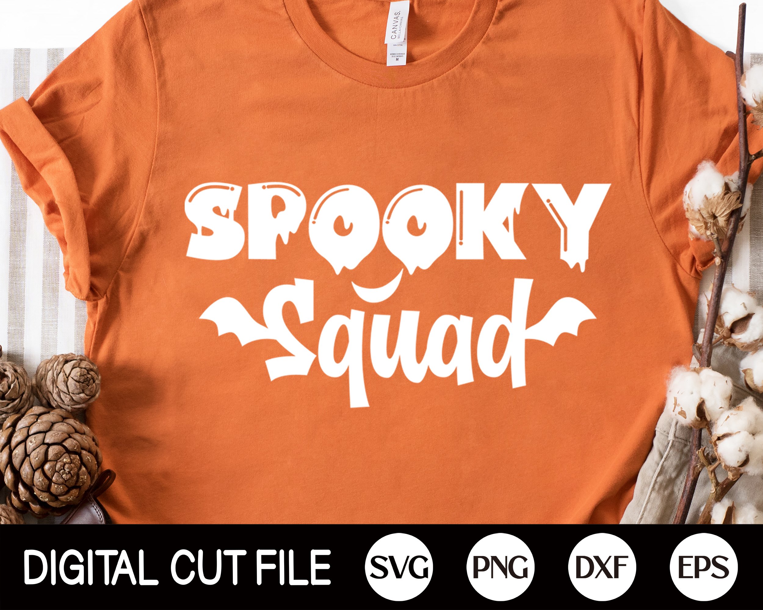 Spooky Squad SVG, Halloween SVG, Kids Halloween Shirt, DXF