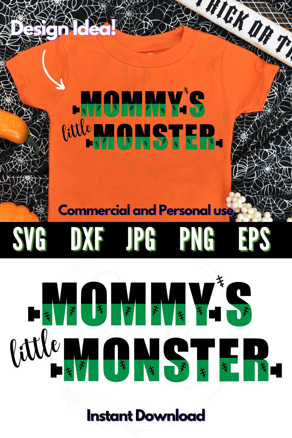 Mommy's Little Monster Cut File for Cutting Machines