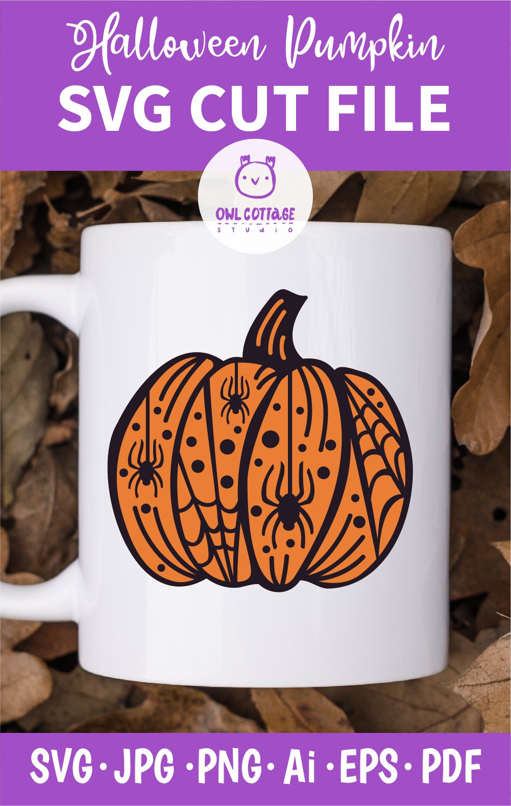 Spiderweb Pumpkin svg, Patterned Pumpkin cut file , pumpkin