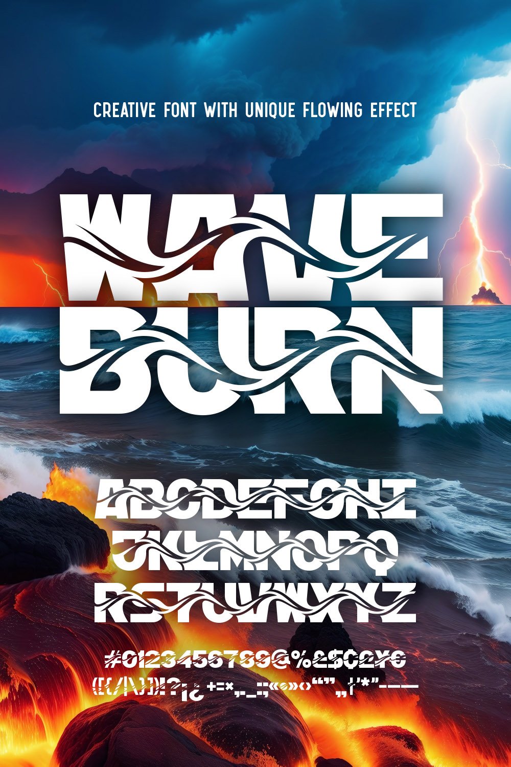 Wave Burn - Creative Font