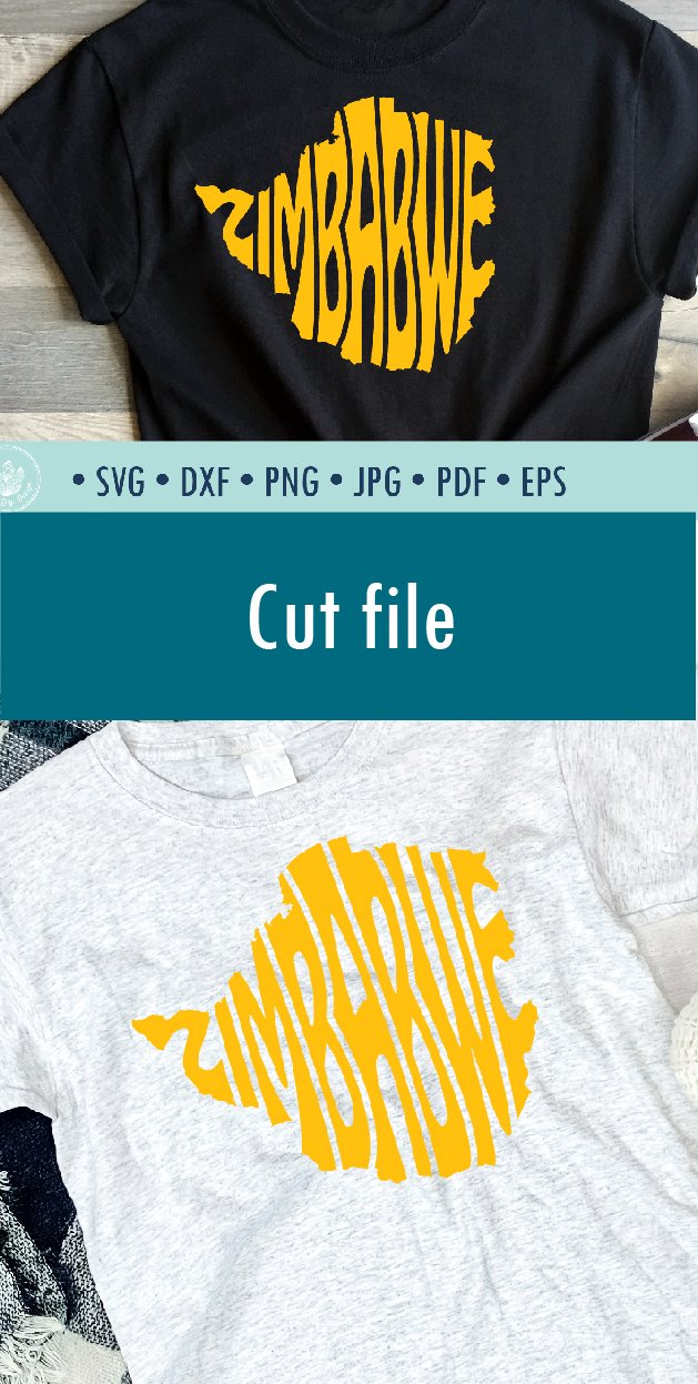 Zimbabwe Cut File | Lettering Word Art