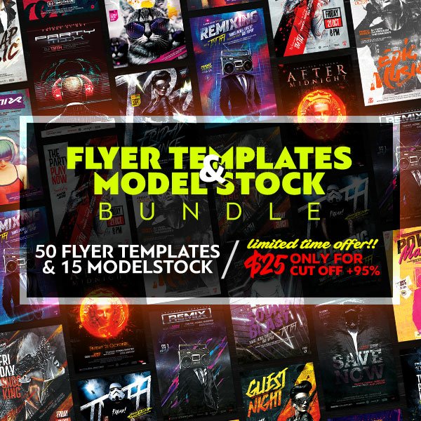 Flyer Templates & Model Stock Bundle (1593285)