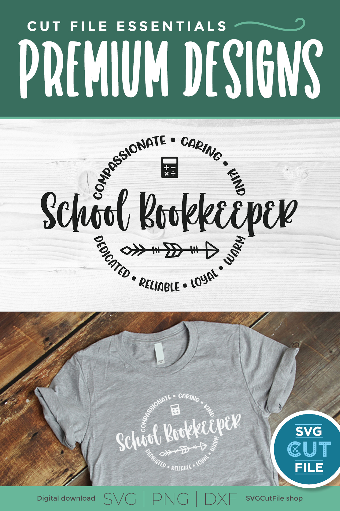 School bookkeeper svg - a secretary svg file for crafters