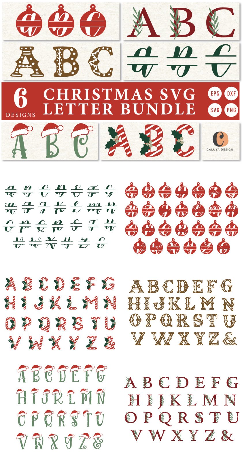 HUGE Christmas Monogram Bundle