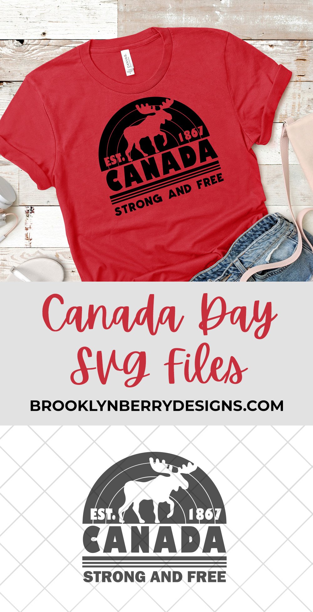 Canada Strong and Free SVG (705580)