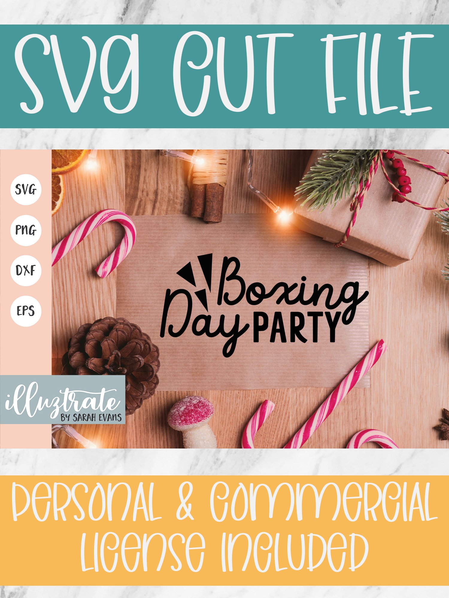 Boxing Day Party SVG Cut File | British SVG
