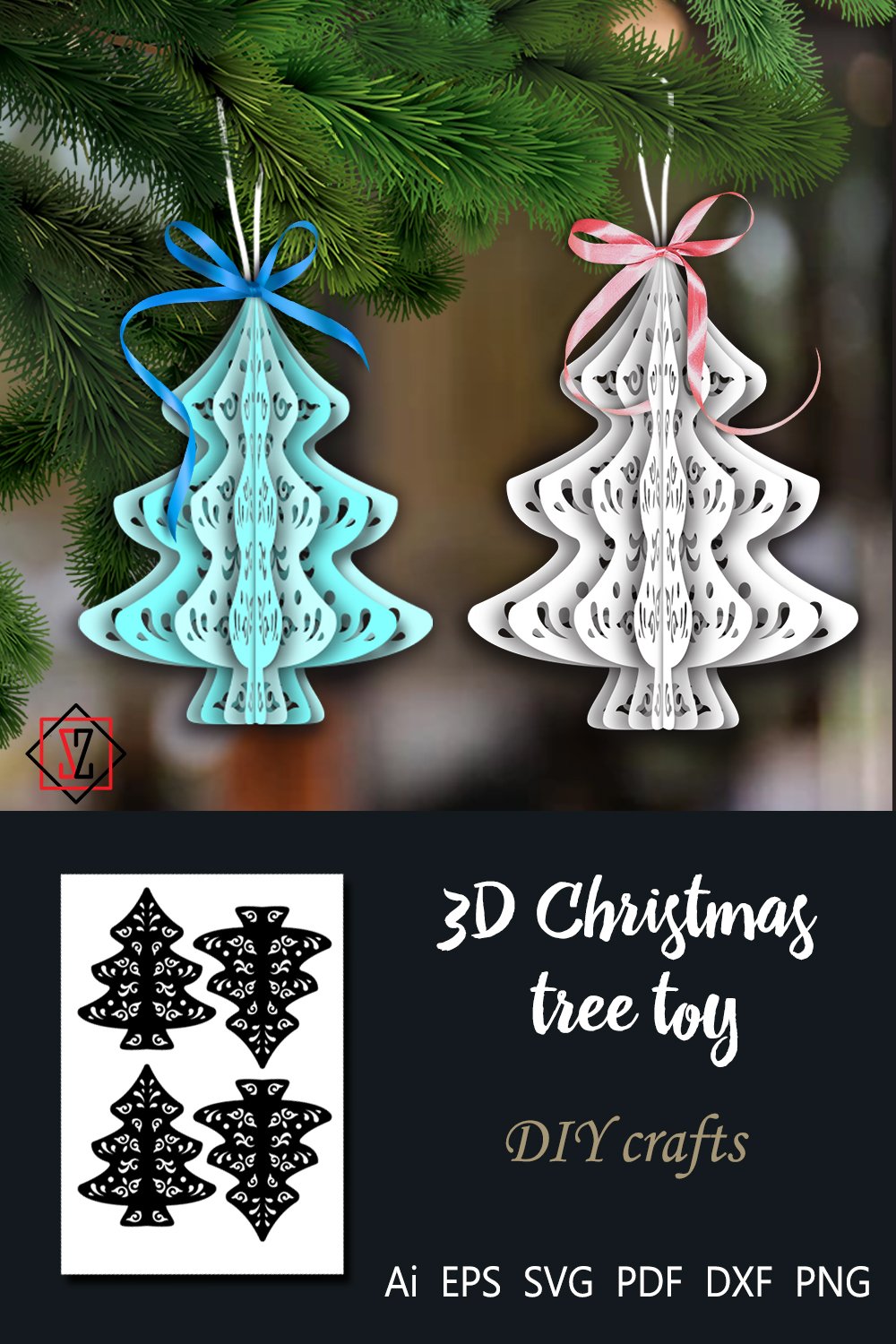 3D Christmas tree toy