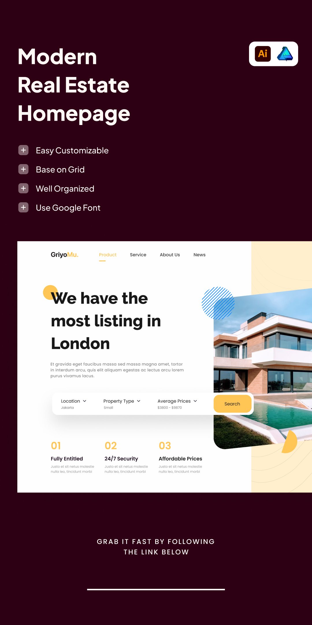 Modern Real Estate Homepage (2289186)