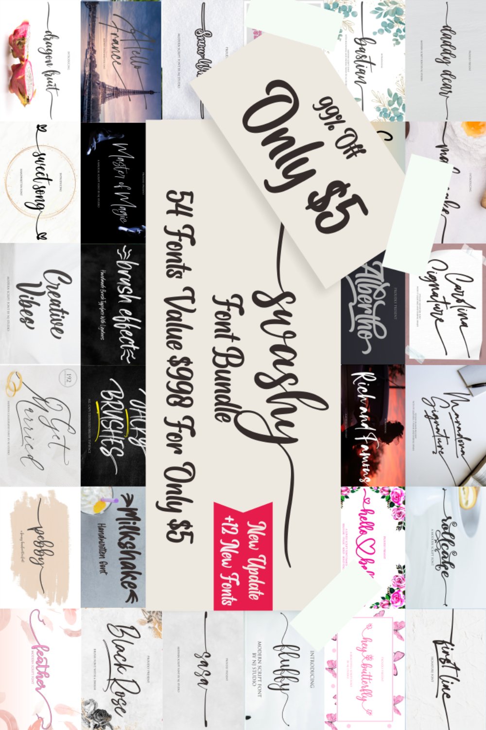 swashy font bundle - New Update 12 New Fonts (1449431)