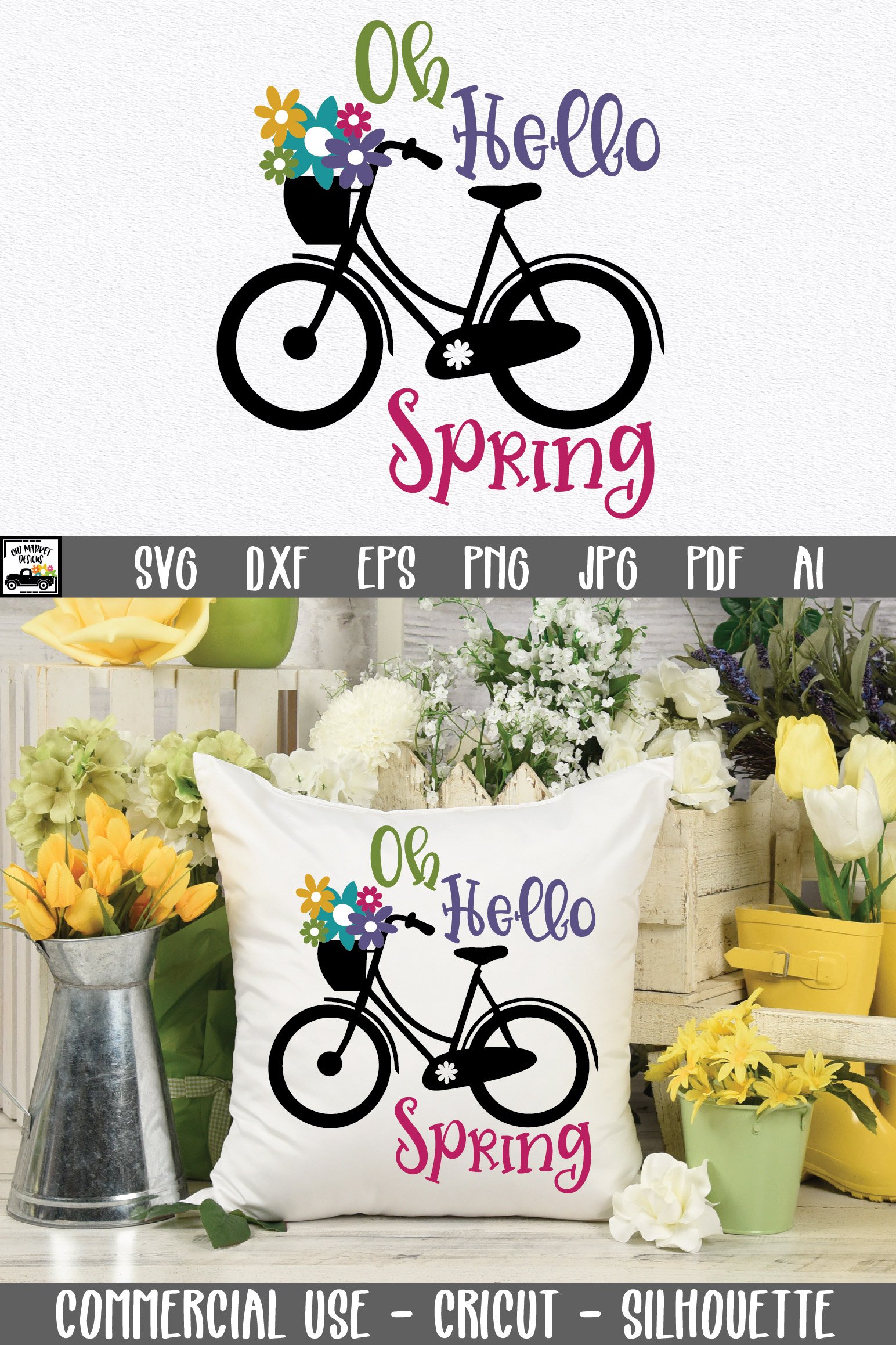 Oh Hello Spring SVG Cut File - Spring SVG File (236030)