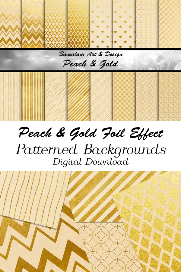 Peach & Gold Patterns