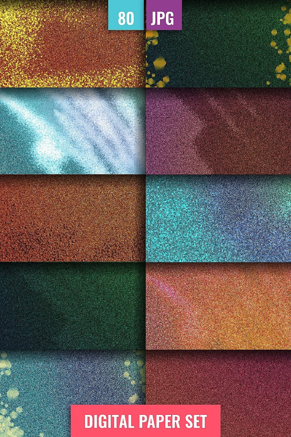 Digital Paper Glitter art stye for Scrapbooking