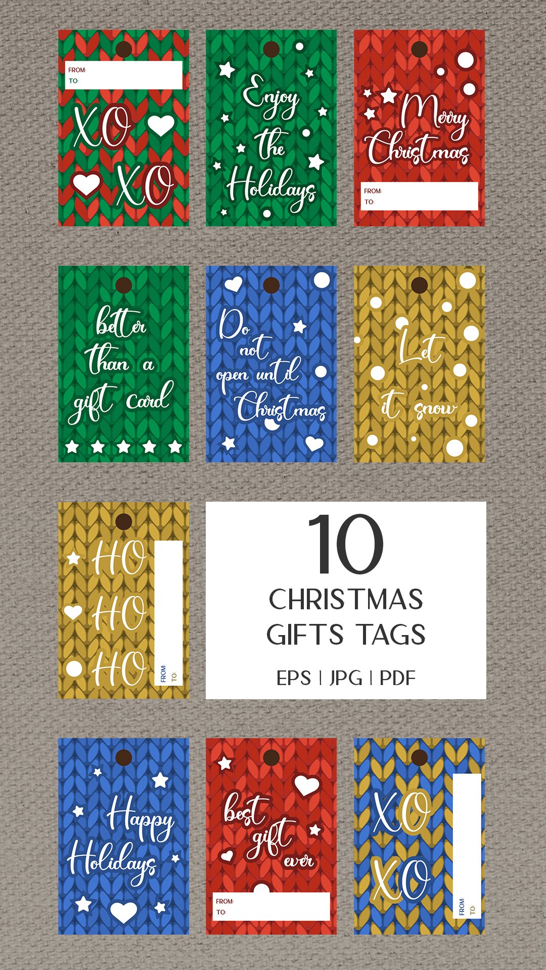 Christmas tag png Printable gift label Christmas packaging