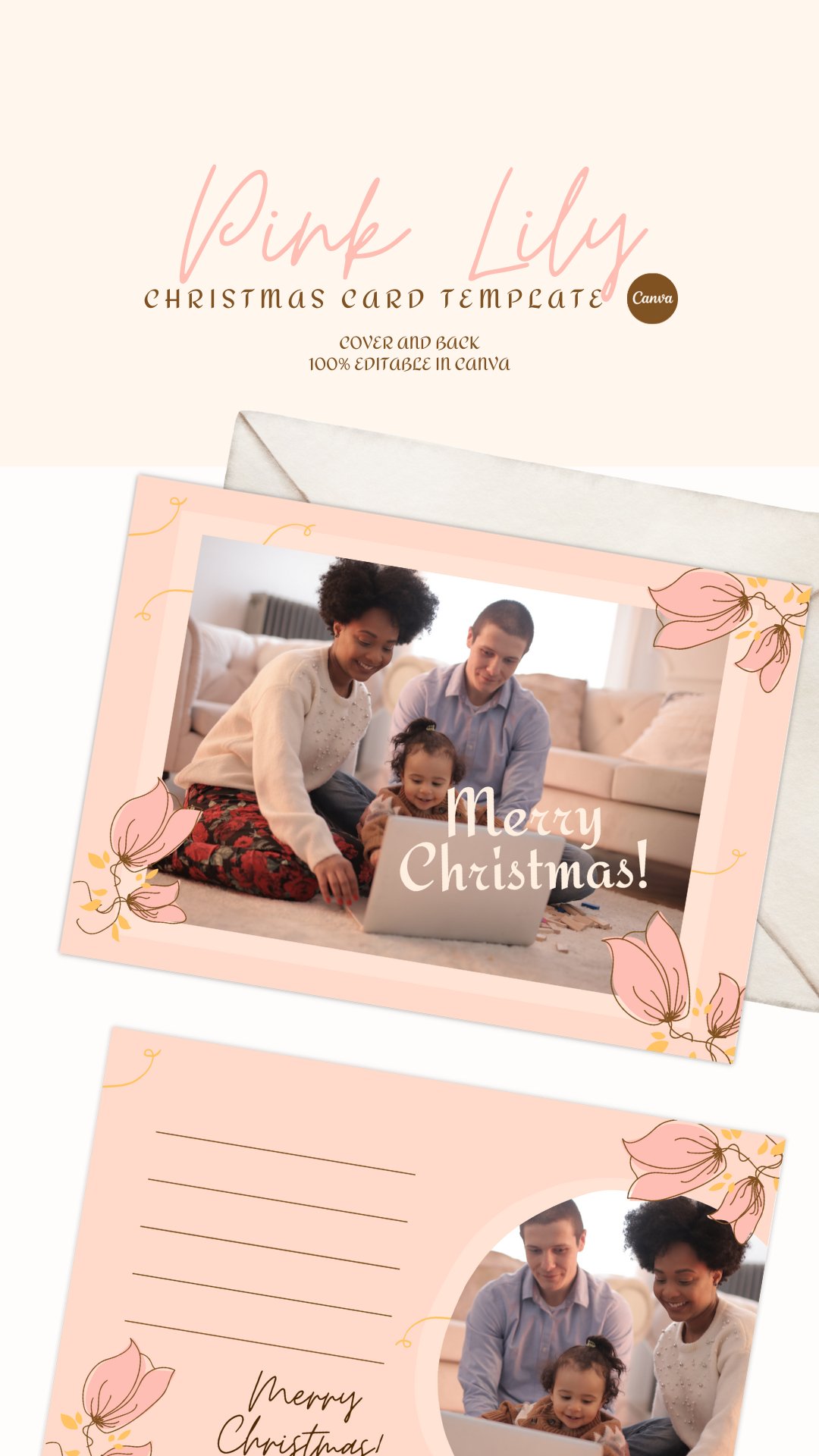 Christmas GREETING CARD CANVA TEMPLATE (2983858)