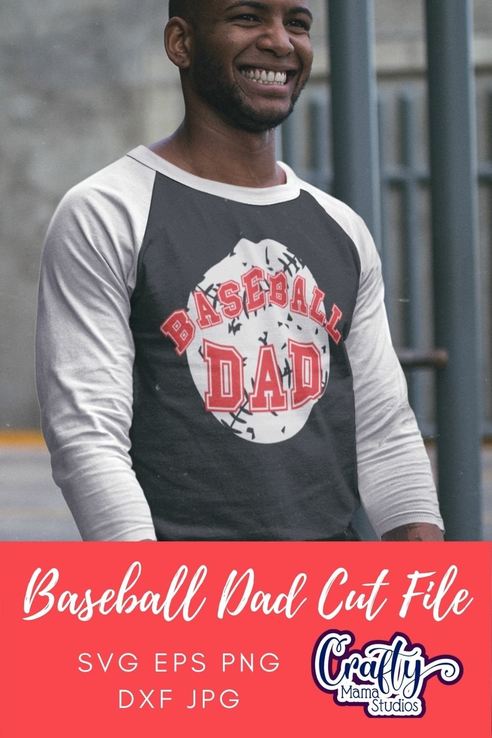 Baseball Dad Grunge | Sports Svg Design Cut File