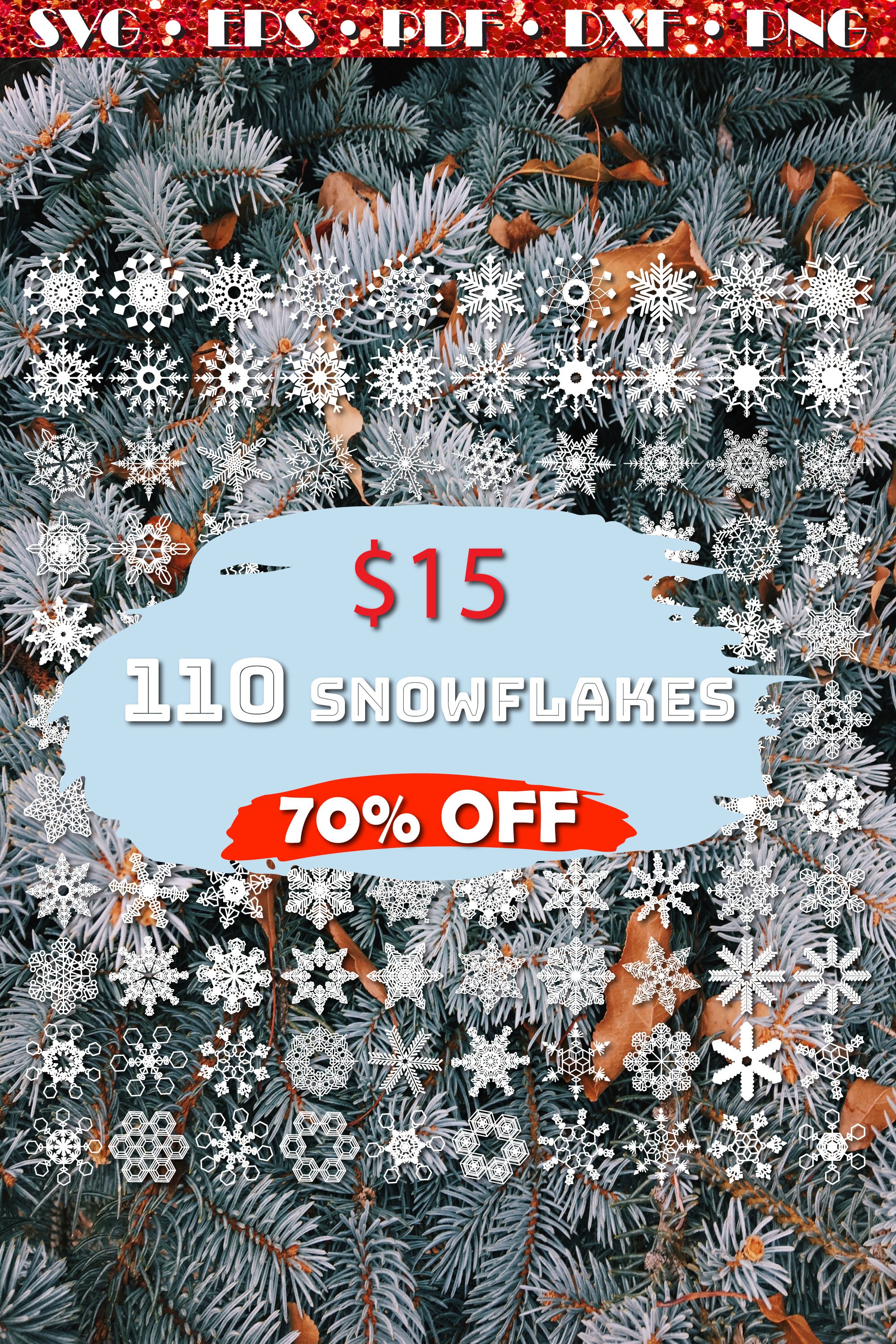 Mega Bundle 110 Snowflakes