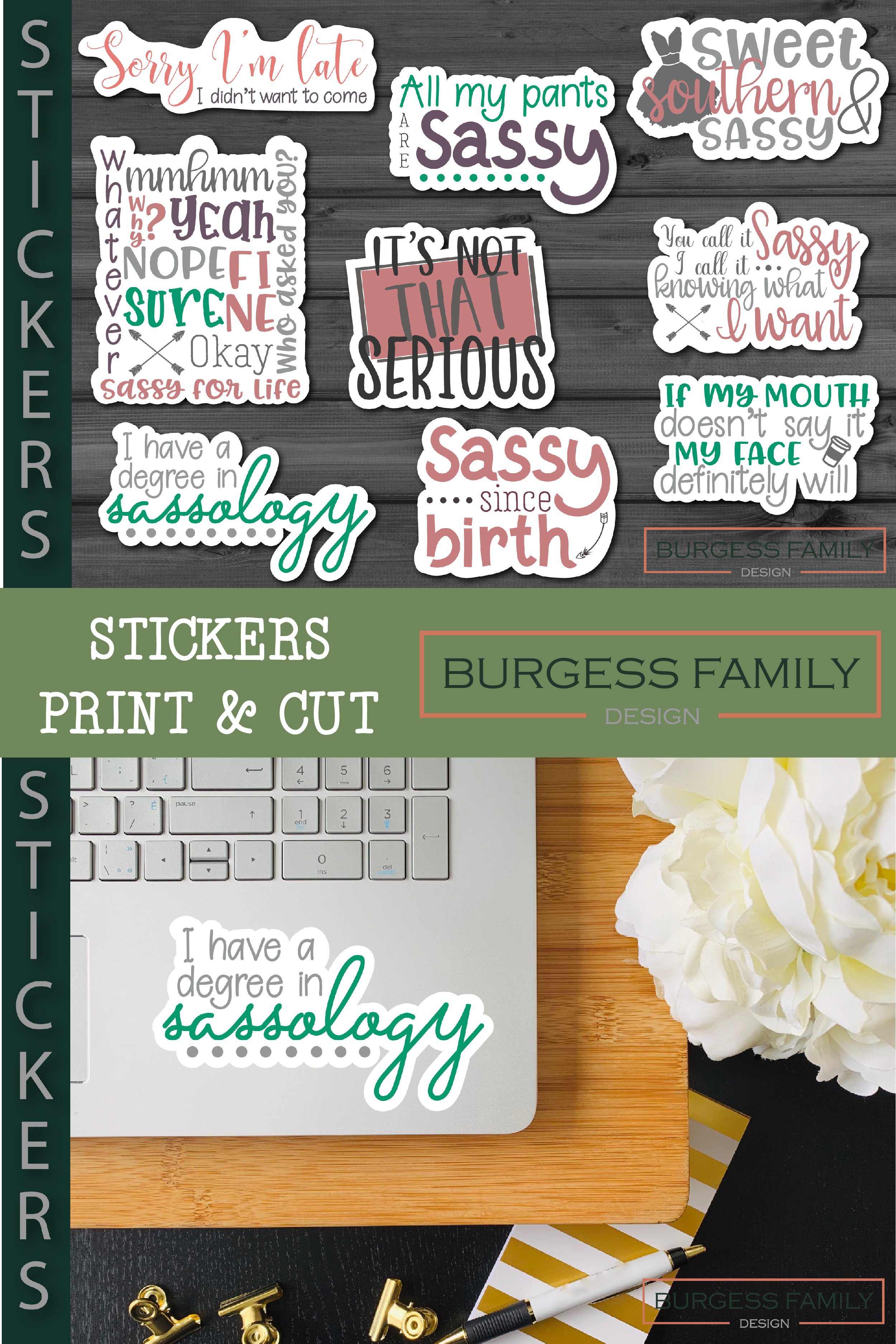 Sticker Bundle Sassy Quotes