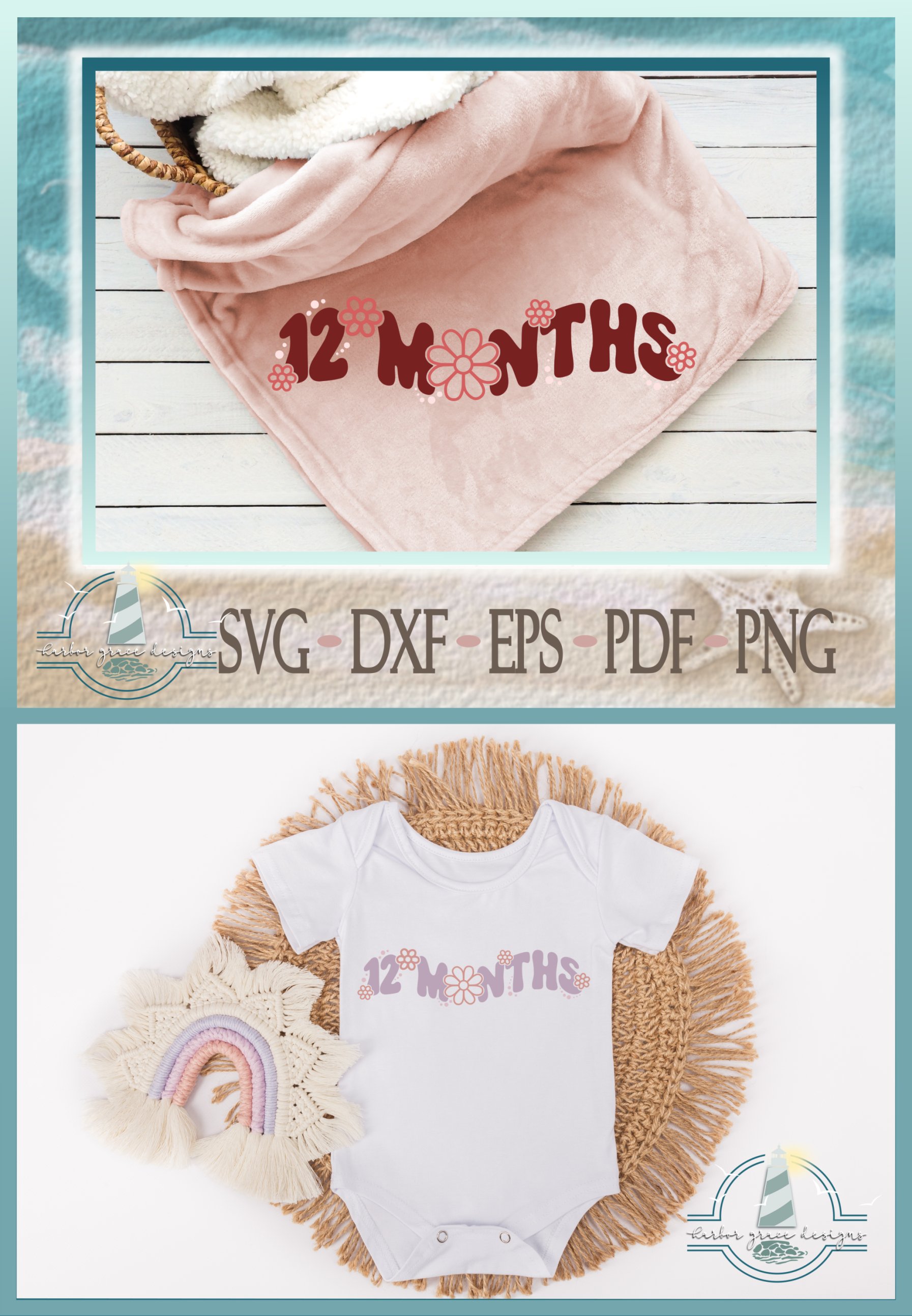 Baby 11 Months Milestone Wavy Text SVG - Eleven Month SVG