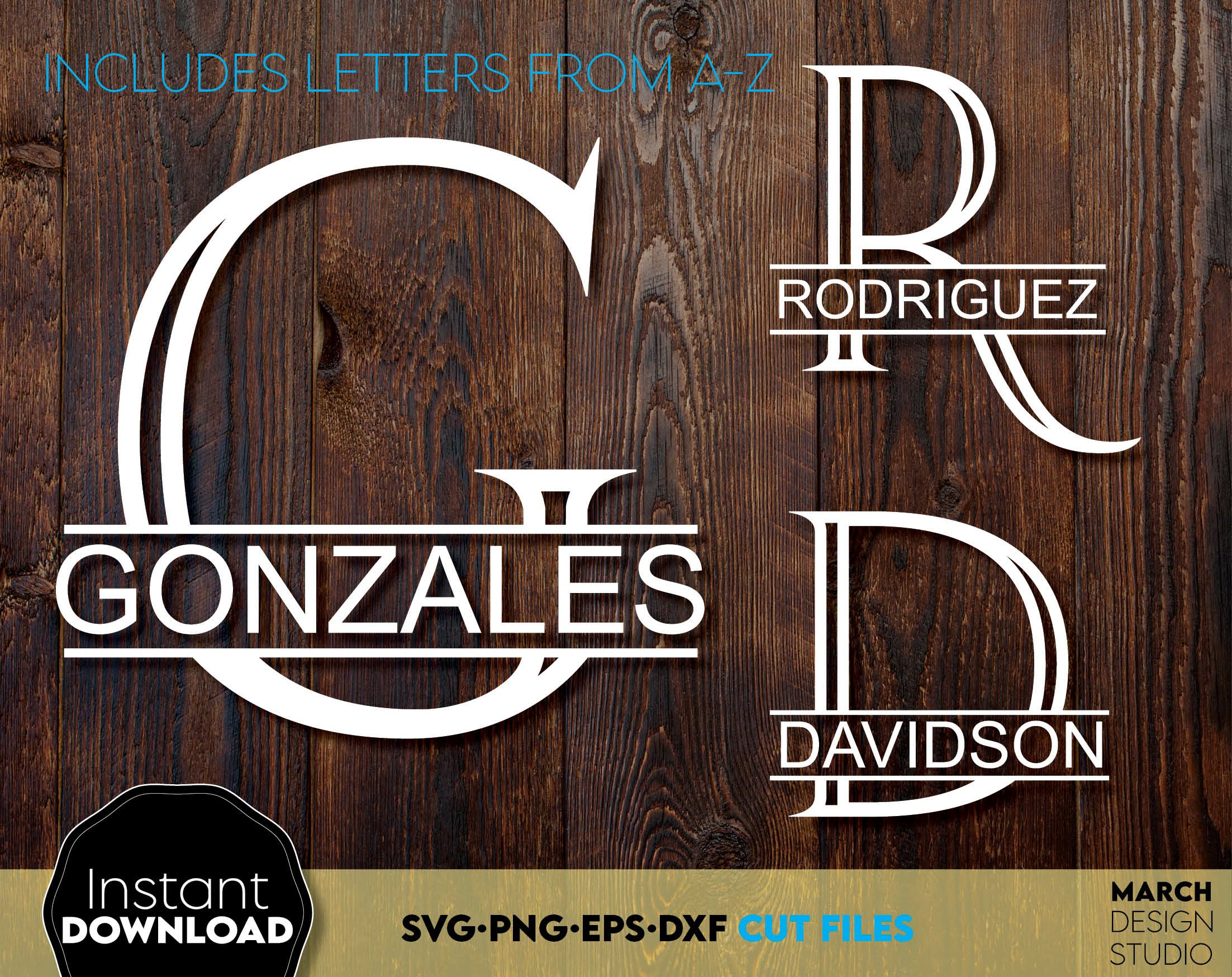 Monogram SVG, Letter Monogram SVG, Monogram SVG Files