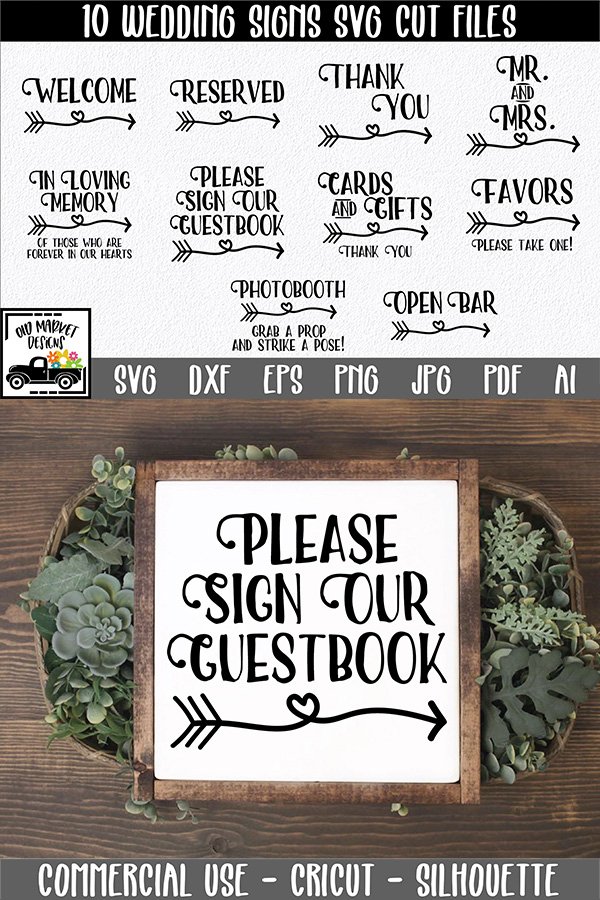 Wedding Signs SVG Cut Files