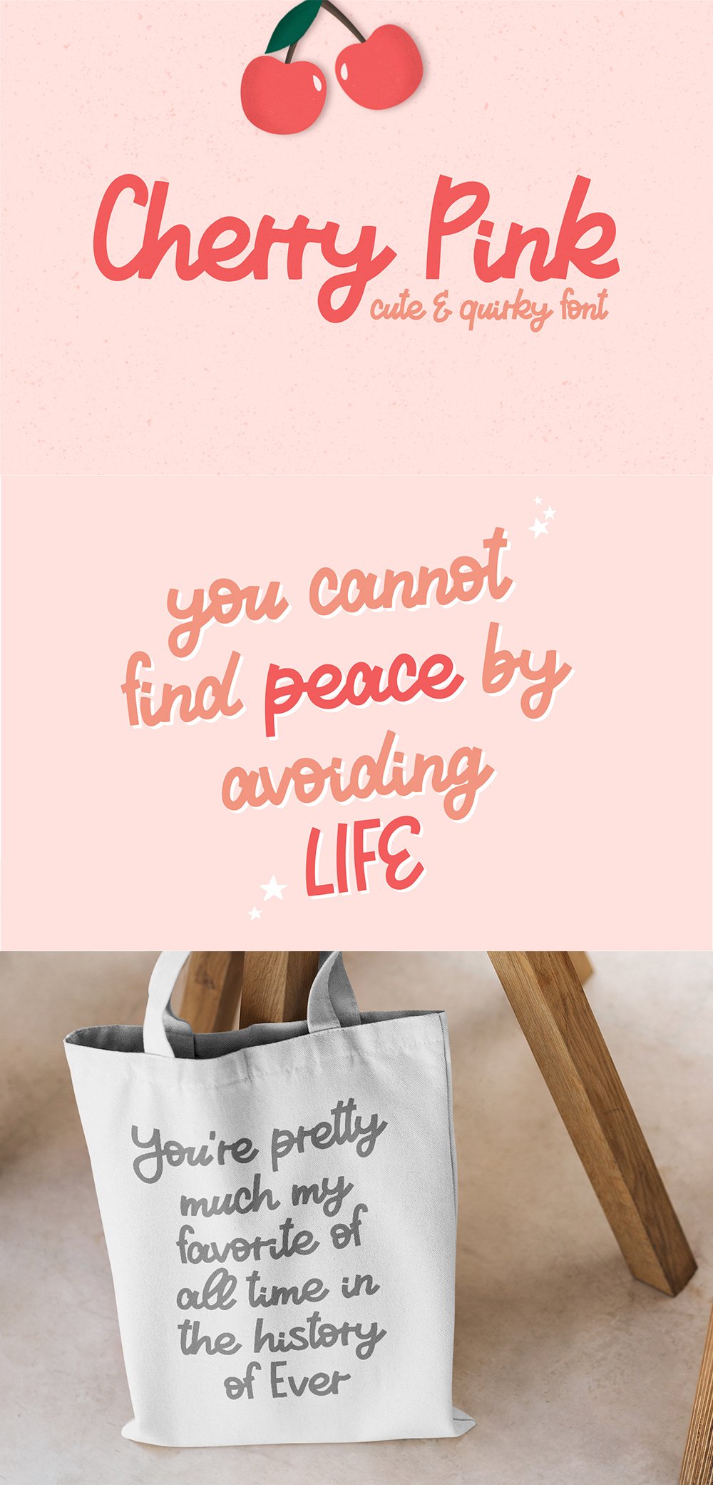 Cherry Pink | Cute & Quirky Font