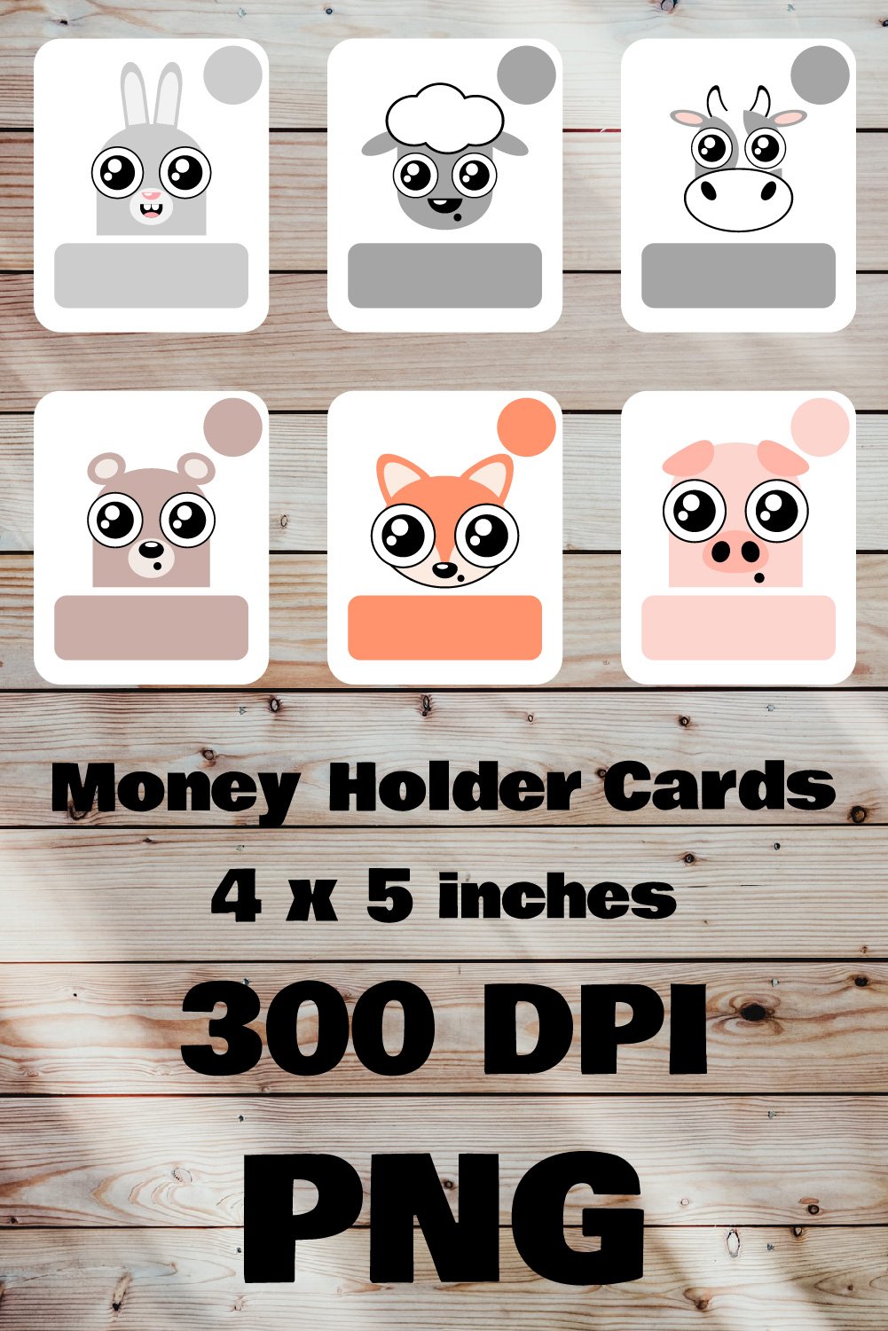 Money Holder Cards, Money Card PNG, Printable Money Cards