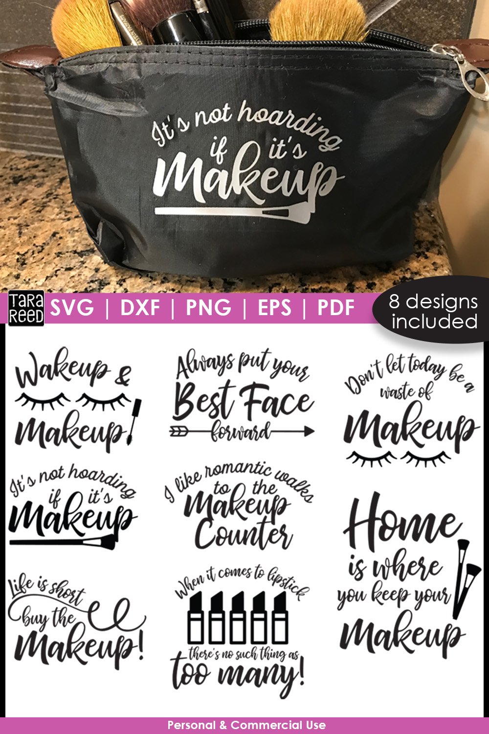 Makeup SVG and Cut Files for Crafters