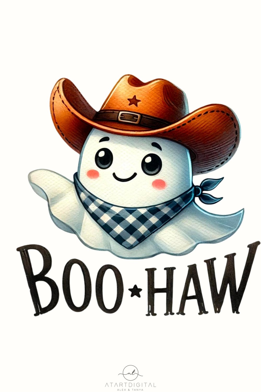 Boo Haw, Country Halloween Cowboy Ghost Shirt
