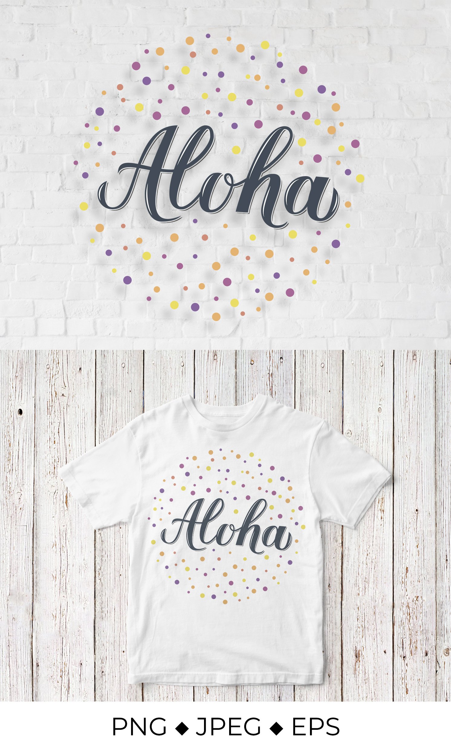 Aloha calligraphy lettering
