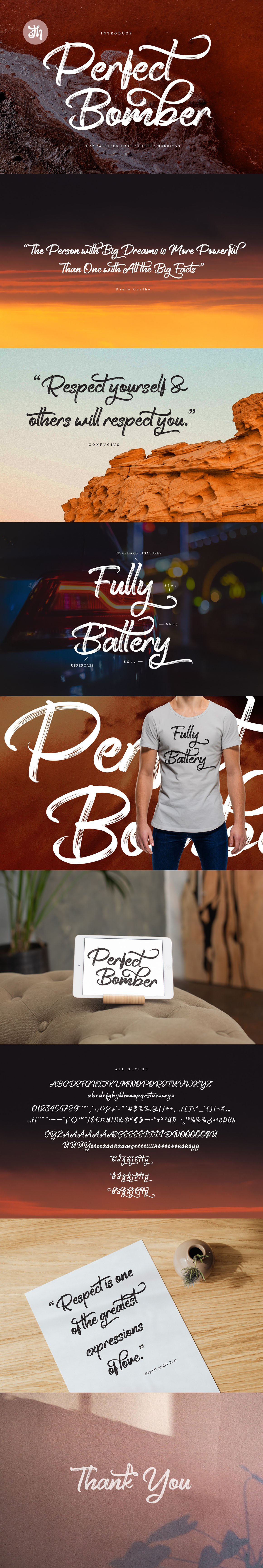 Perfect Bomber - Handlettering Font