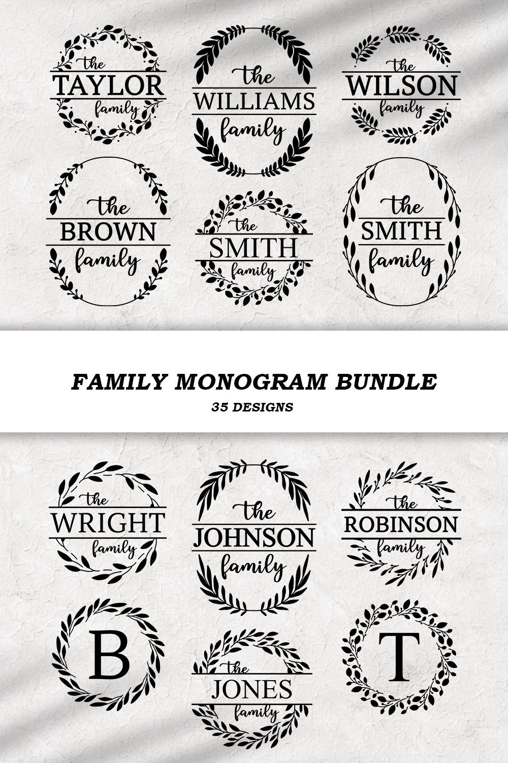Family monogram bundle (1747580)