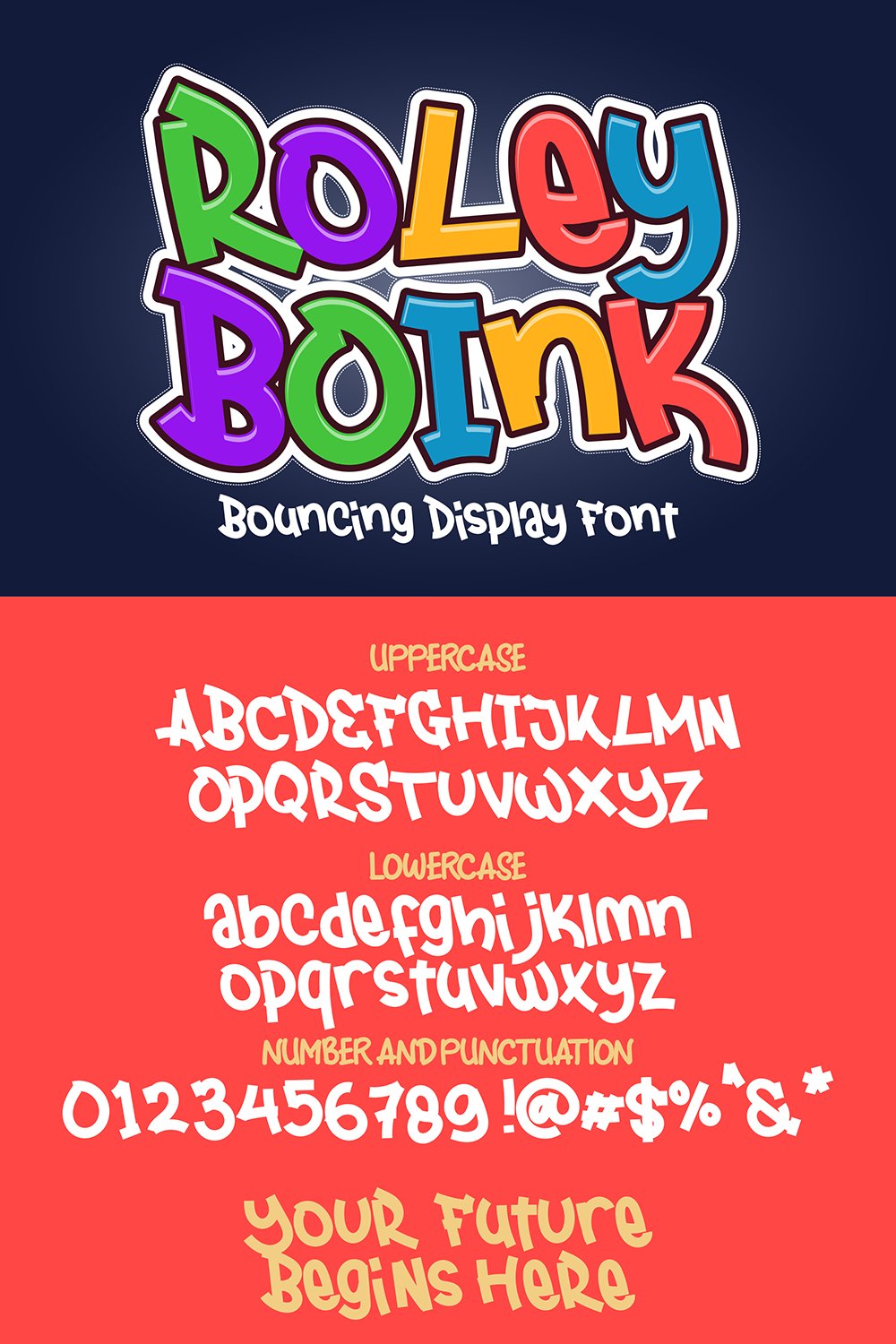 Roley Boink - Bouncing Display Font