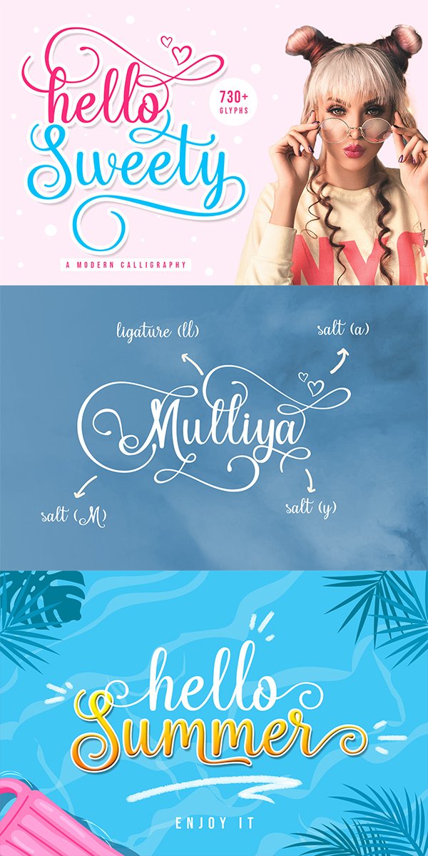 Hello Sweety // Script Font (100263)