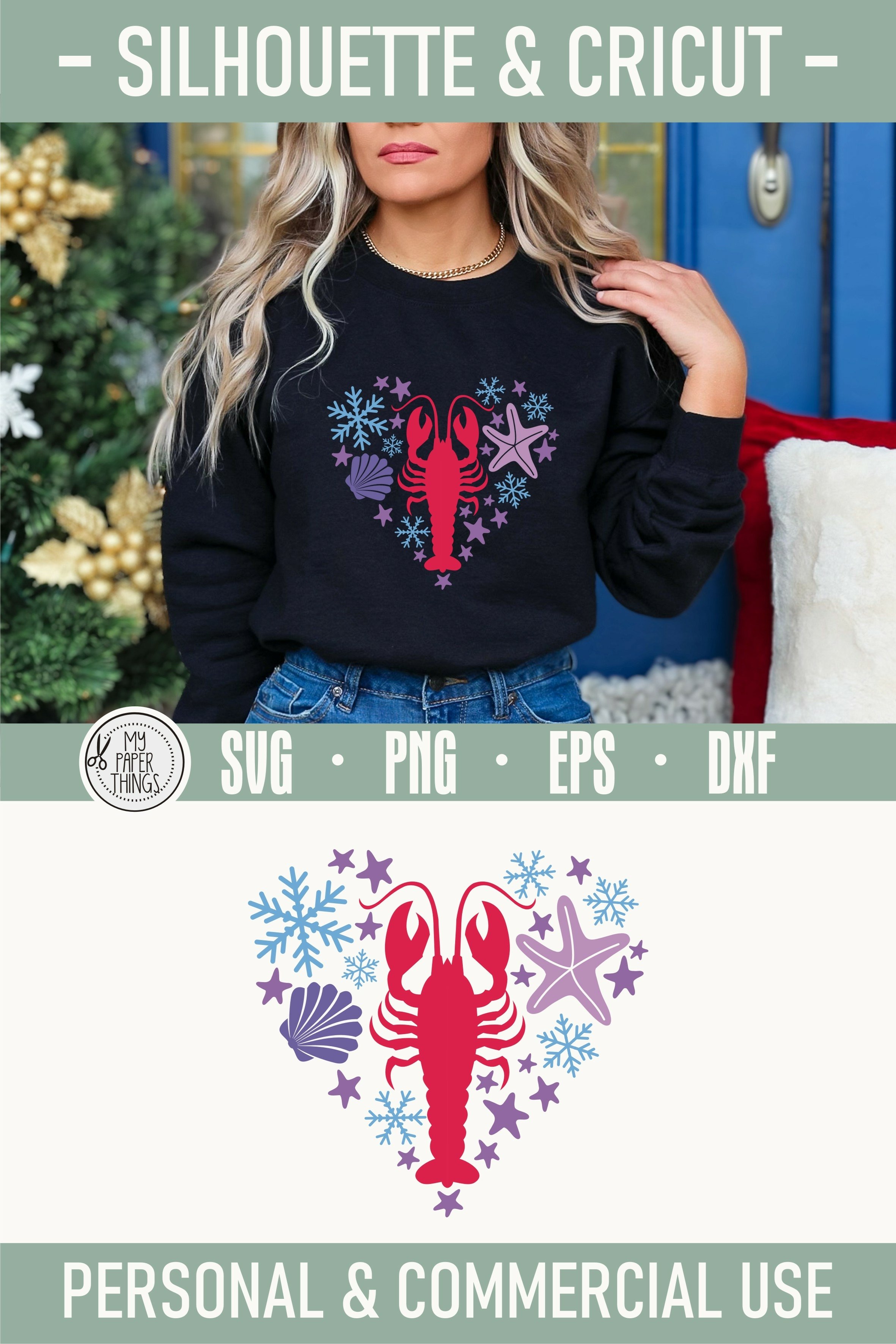Beach Christmas Svg
